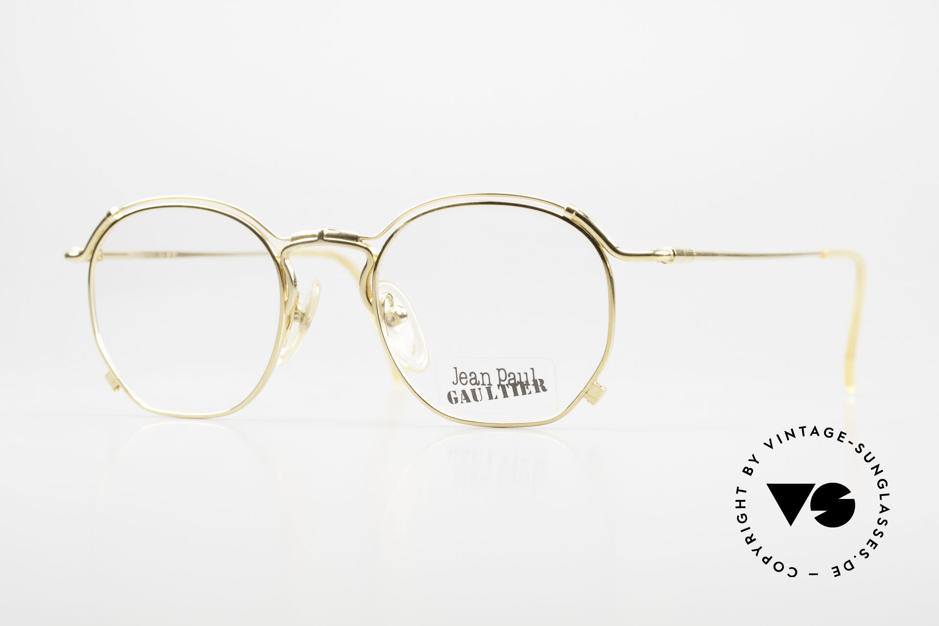 Glasses Jean Paul Gaultier 55-2171 Gold Plated Designer Frame