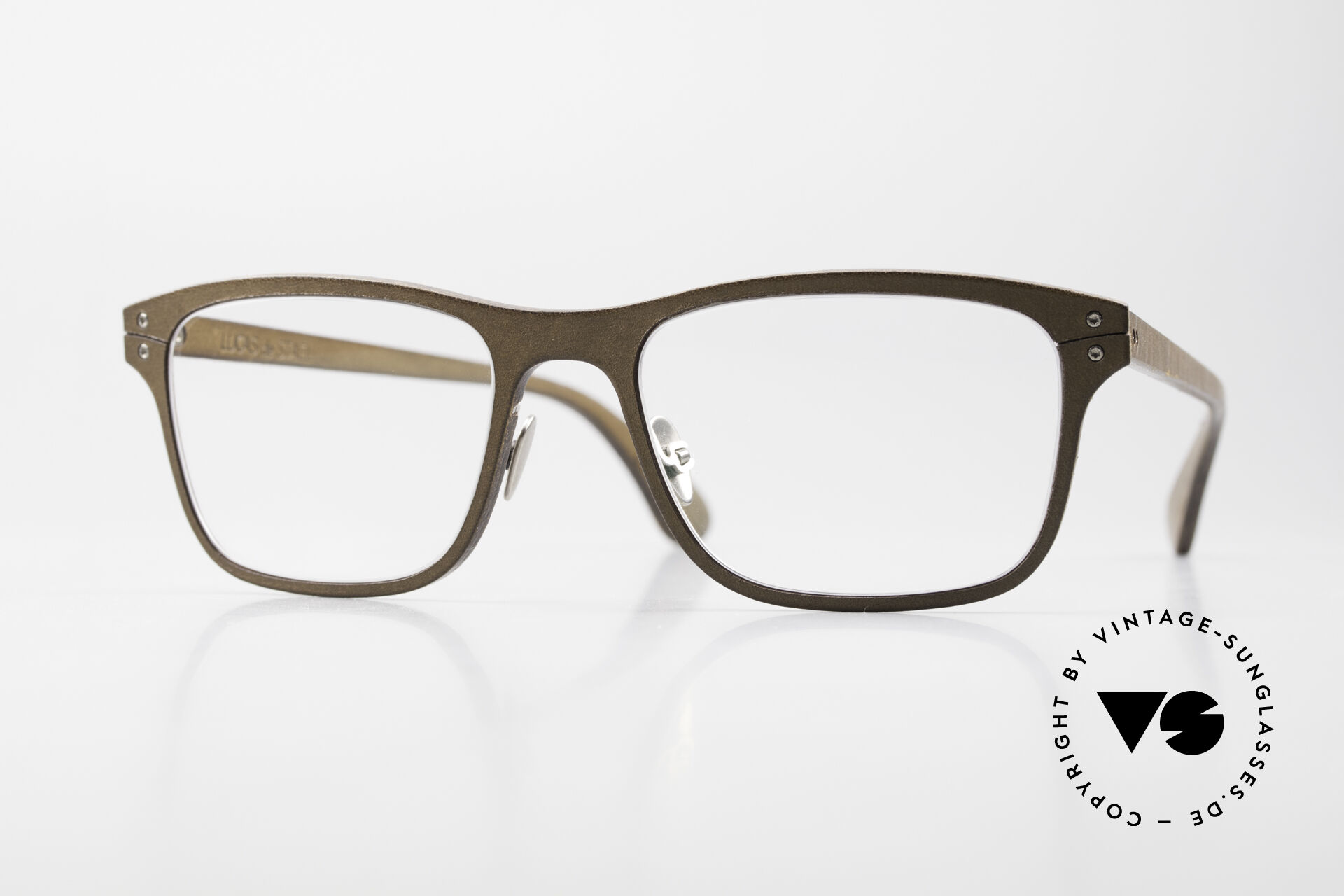 Glasses Lucas de Stael Minotaure Thin 02 Genuine Cow Leather Frame