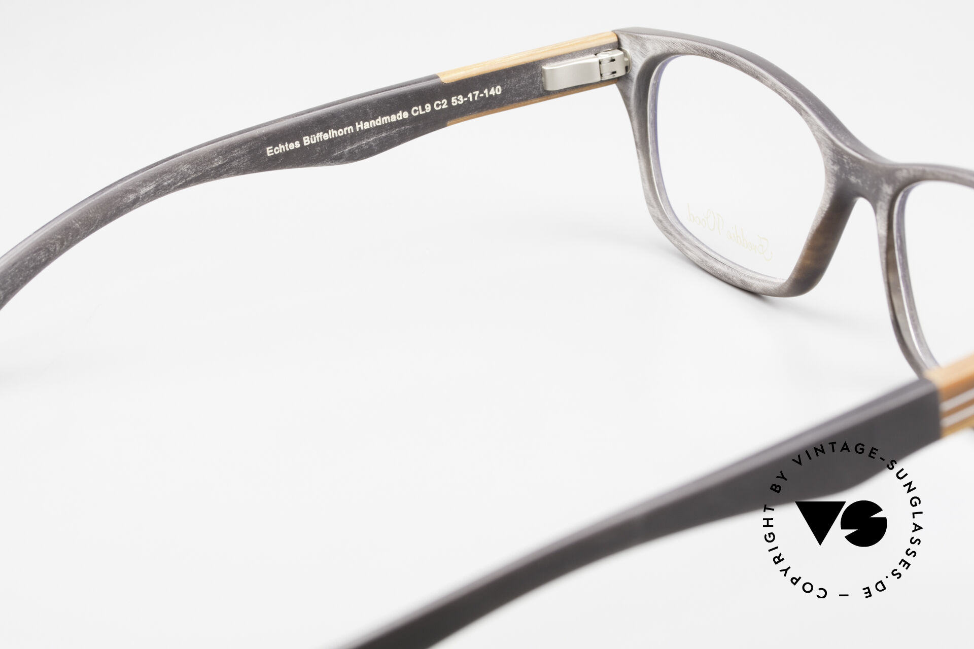 Glasses Freddie Wood CL9 Real Buffalo Horn Handmade