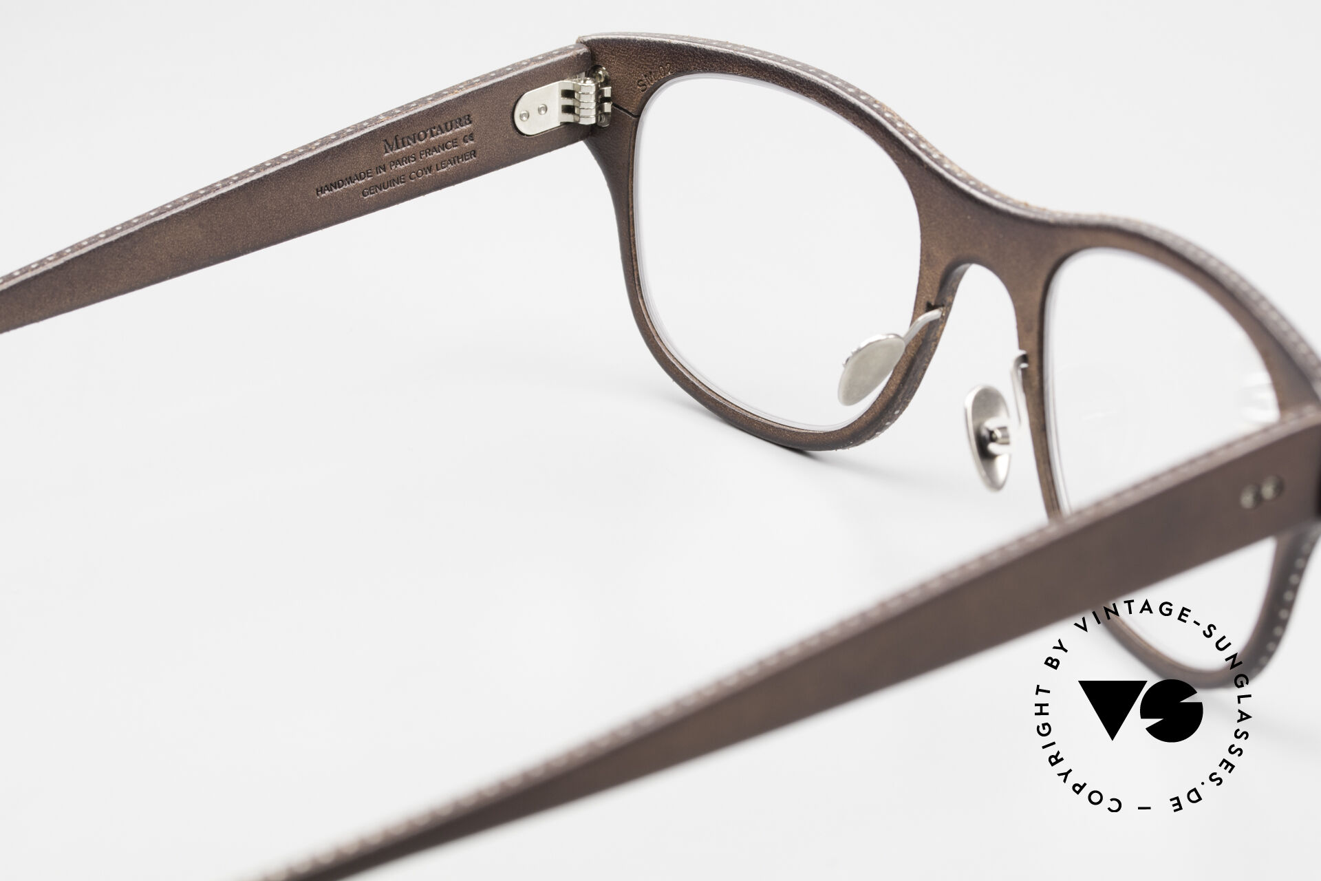 Glasses Lucas de Stael Minotaure SM 02 Frame With Leather Cover