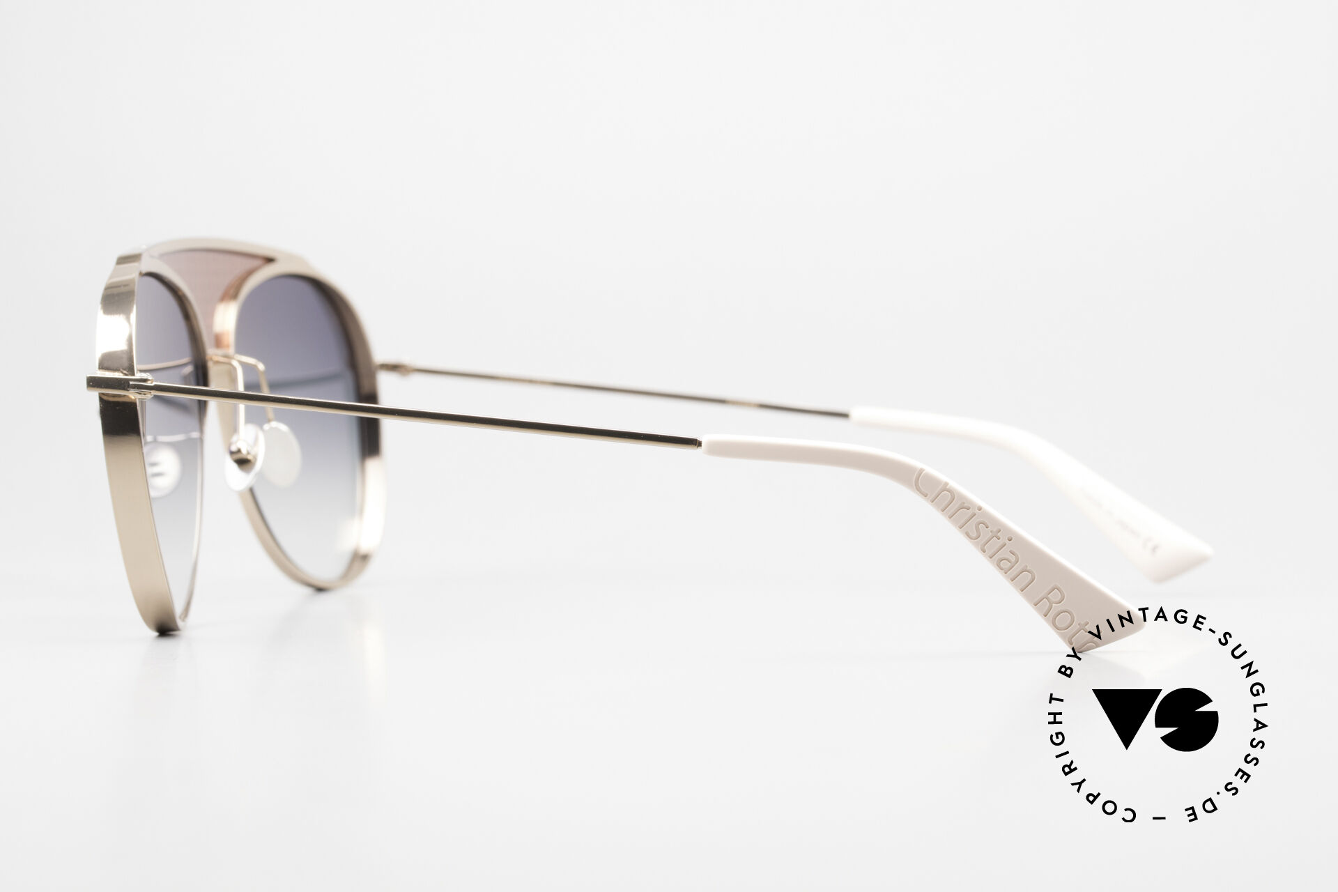 Sunglasses Christian Roth Funker Rosé Gold Titanium Frame