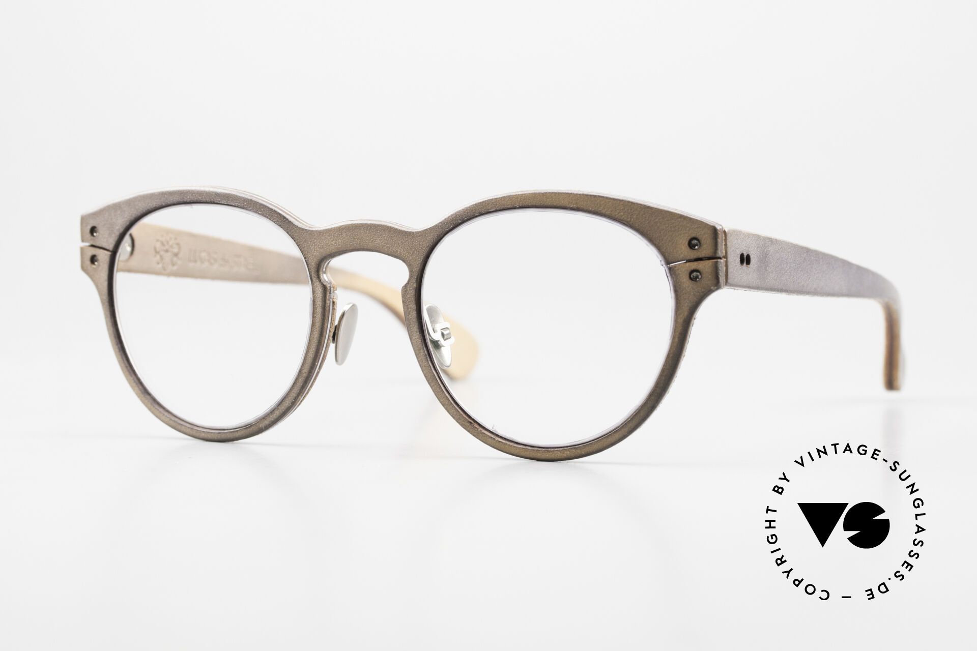 Glasses Lucas de Stael Minotaure Ray 03 Leather Frame Panto Style