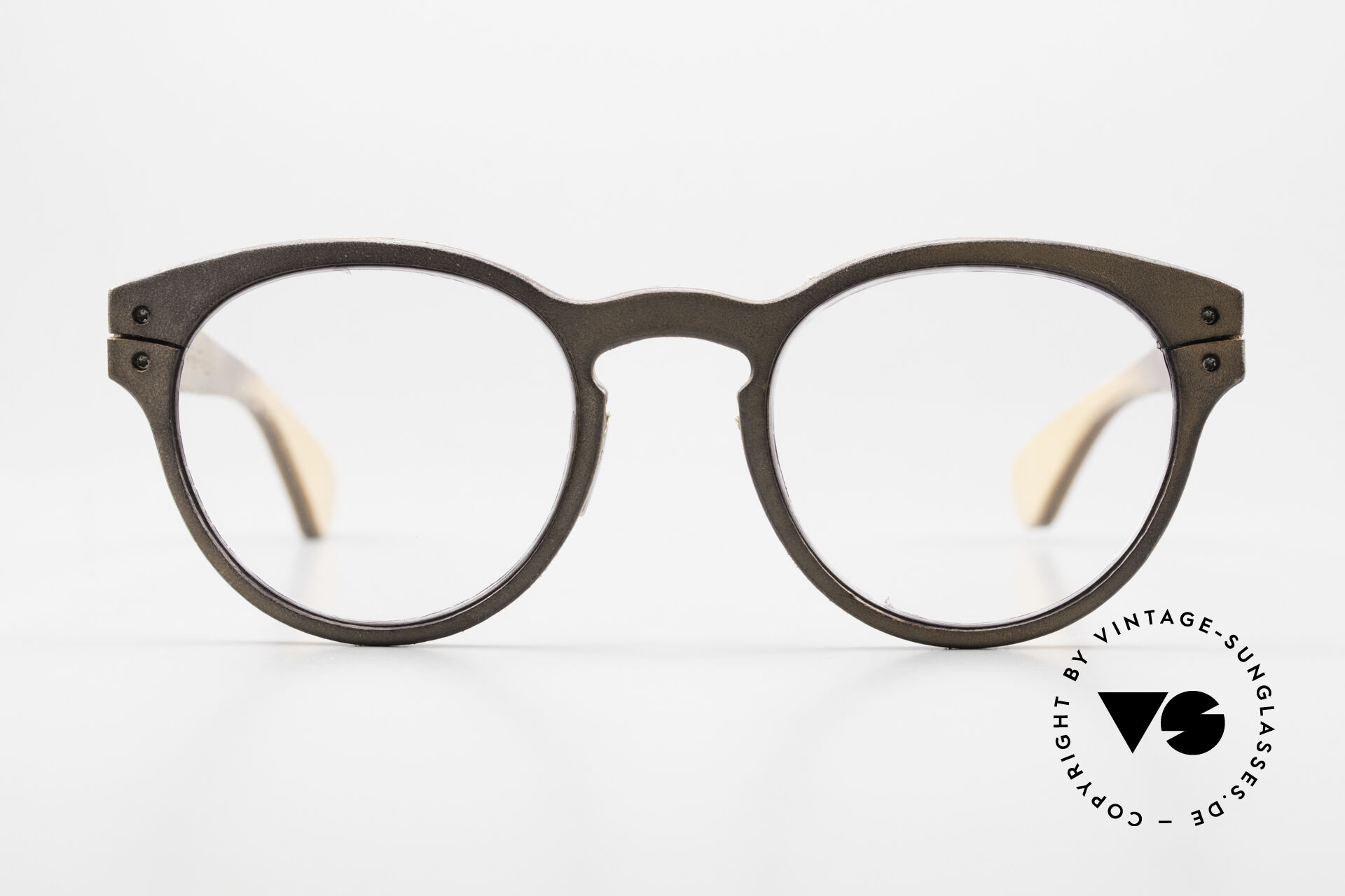 Glasses Lucas de Stael Minotaure Ray 03 Leather Frame Panto Style