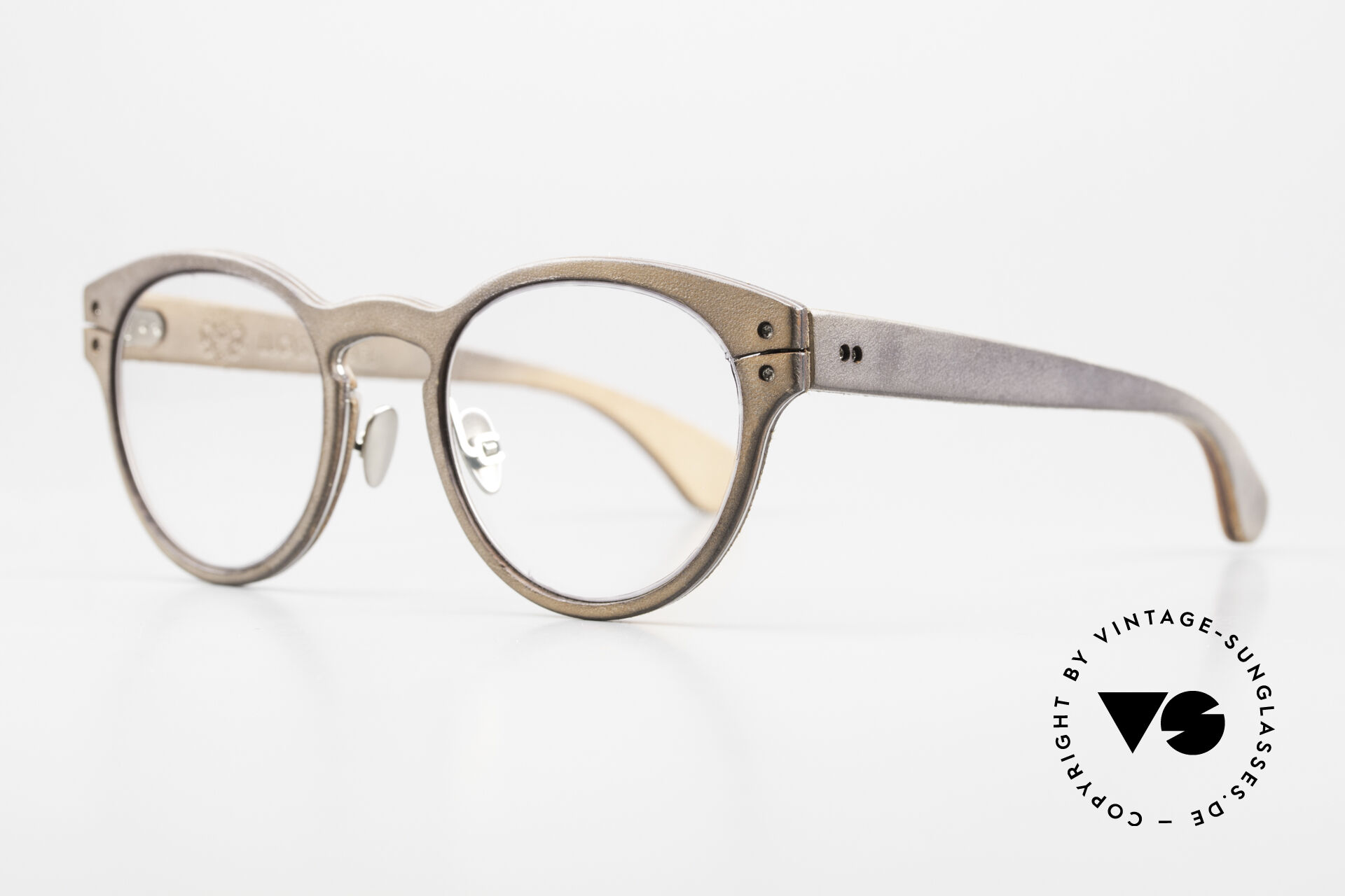 Glasses Lucas de Stael Minotaure Ray 03 Leather Frame Panto Style