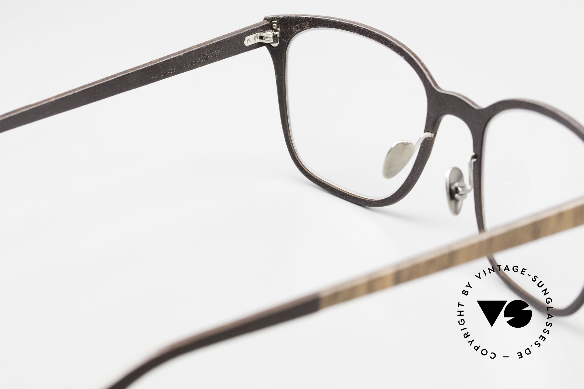 Glasses Lucas de Stael Nemus Thin 09 Luxury Frame Wood Leather