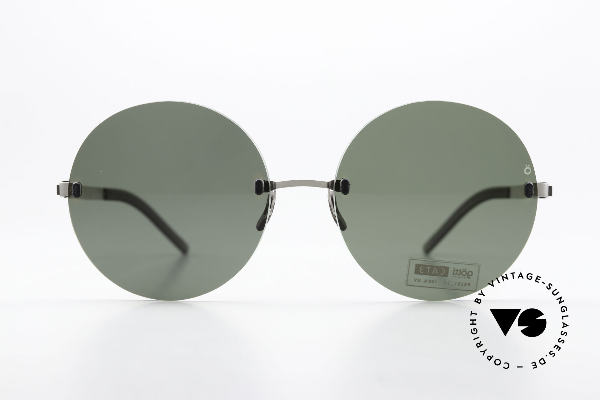 Sunglasses Götti Perspective PRS02 Rimless Round Sunglasses