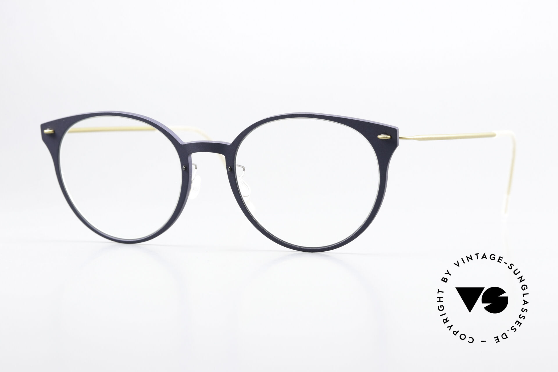 Glasses Lindberg 6600 NOW Dark Blue And Matt Gold