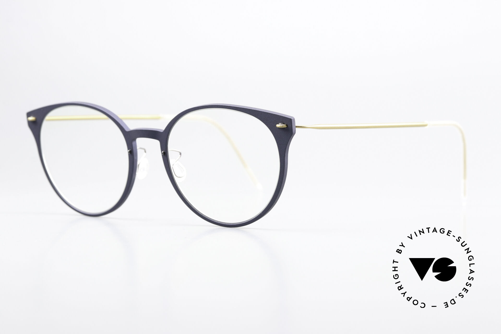 Glasses Lindberg 6600 NOW Dark Blue And Matt Gold