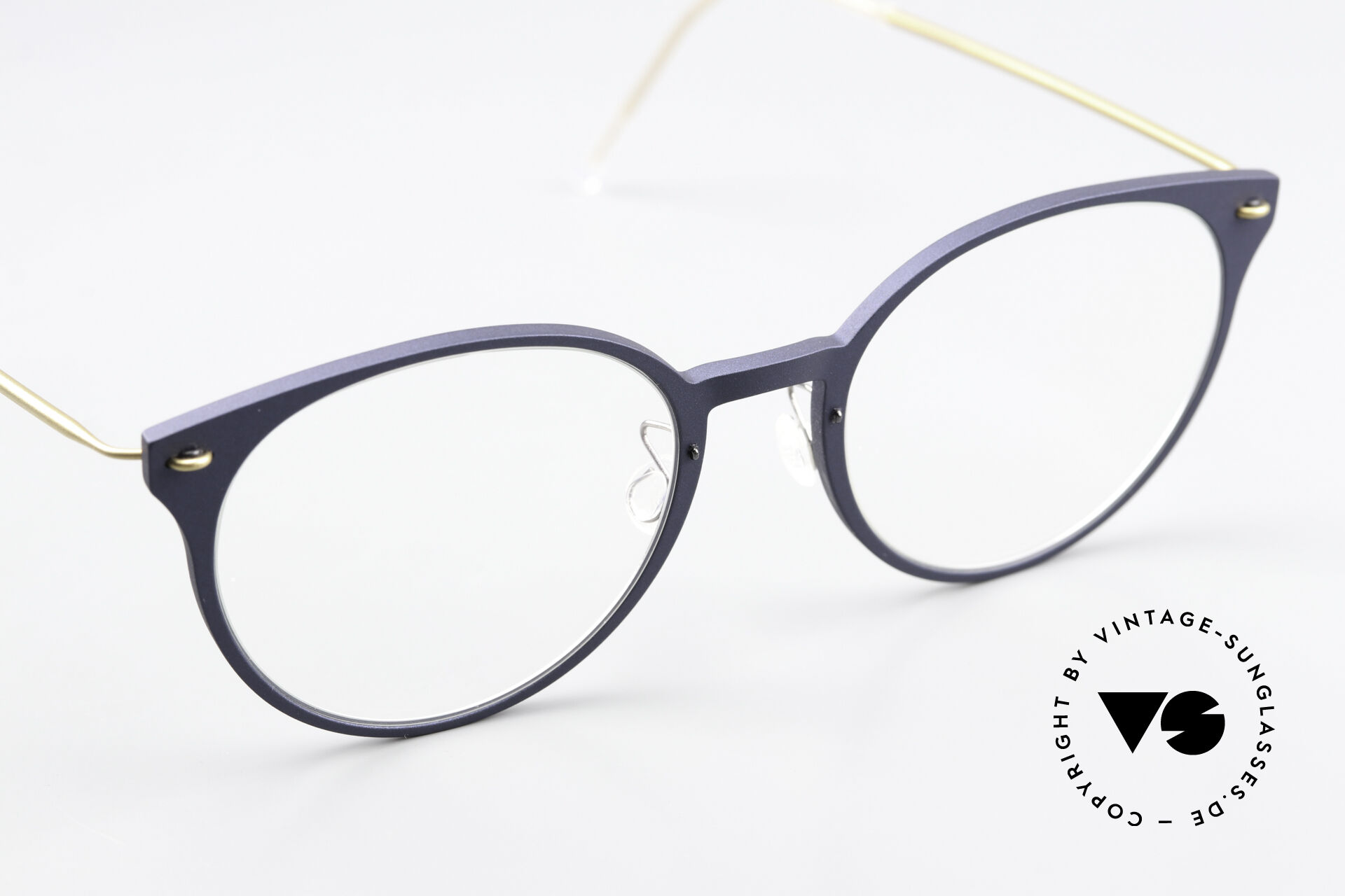 Glasses Lindberg 6600 NOW Dark Blue And Matt Gold