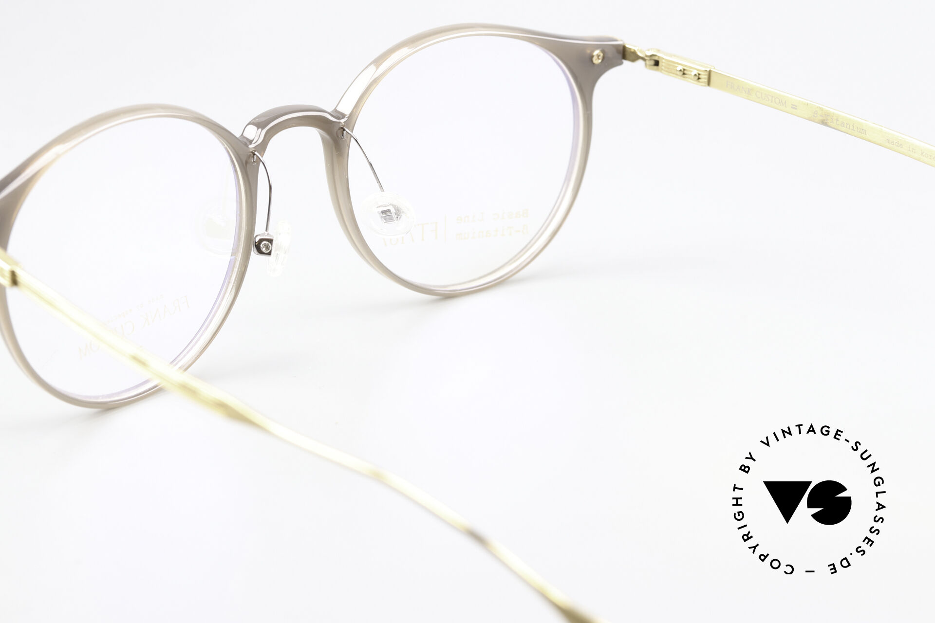 Glasses Frank Custom FT7187 Panto Eyewear Titanium