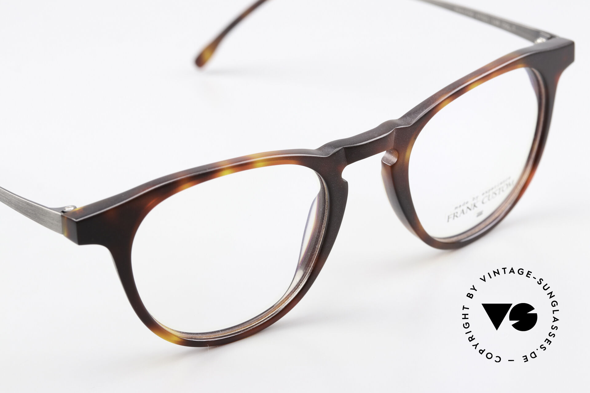 Glasses Frank Custom FA6105 Korean Panto Eyeglasses