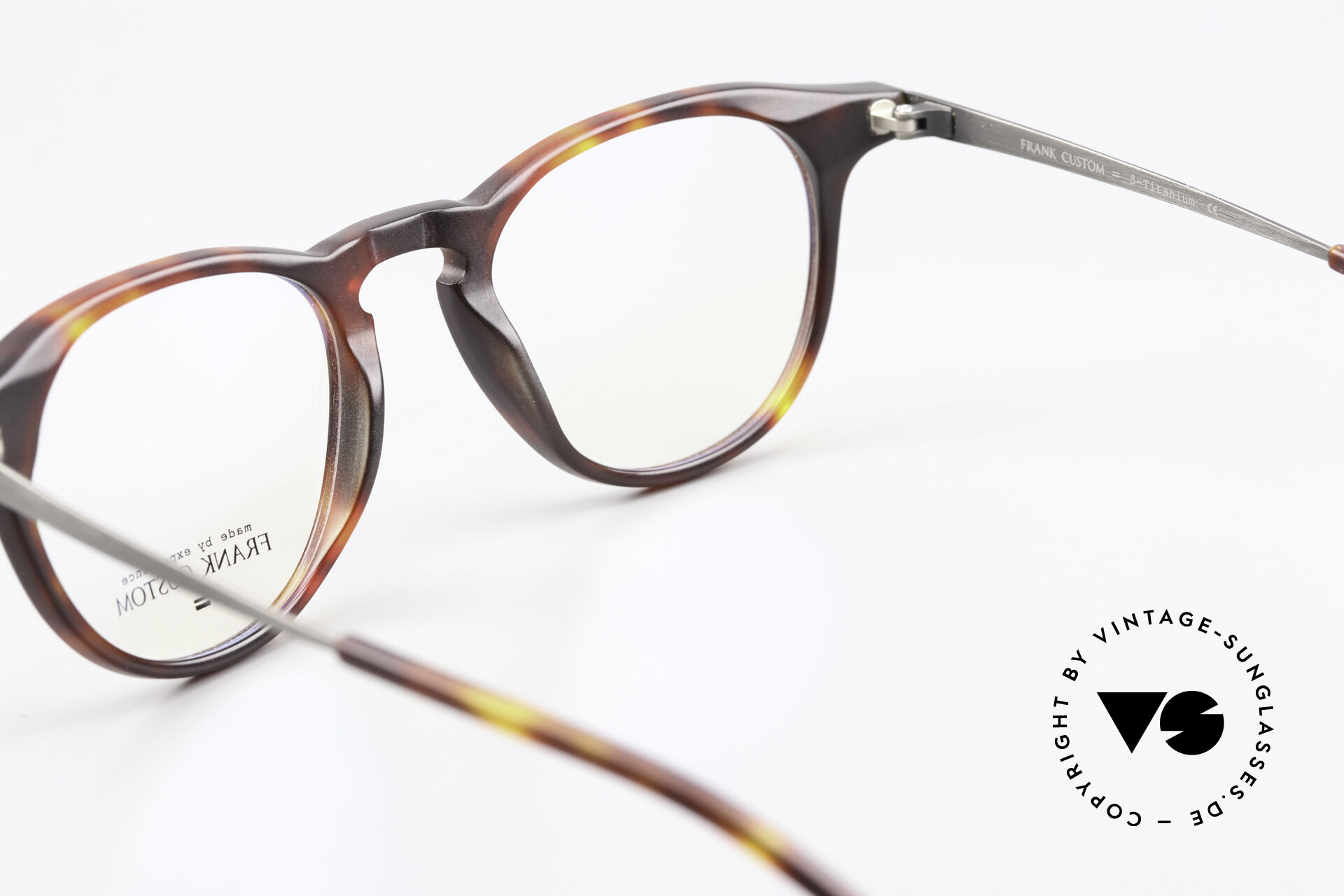 Glasses Frank Custom FA6105 Korean Panto Eyeglasses