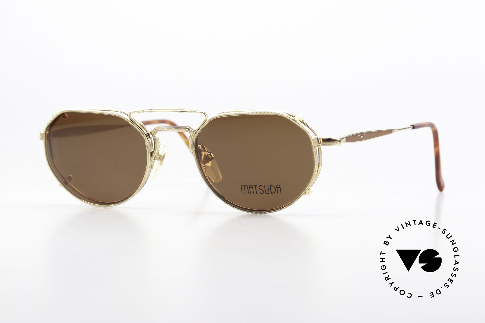 Sunglasses Matsuda 2867 Clip On Frame Gold Plated