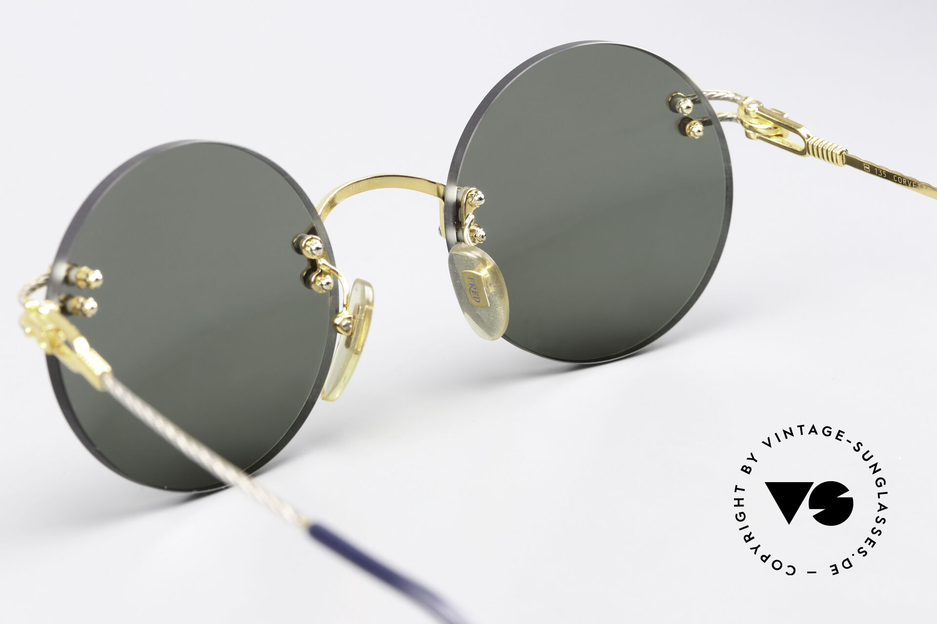 Sunglasses Fred Corvette Round Customized Shades