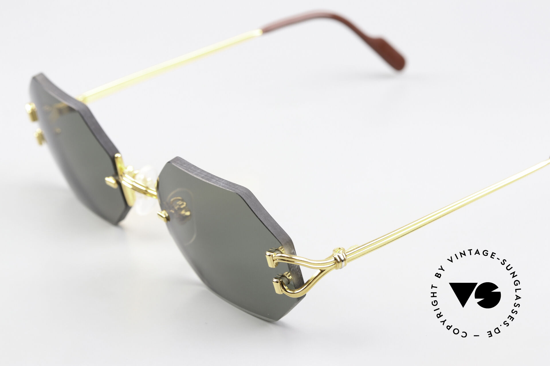 Sunglasses Cartier Rimless Octag Rimless Octagonal Shades