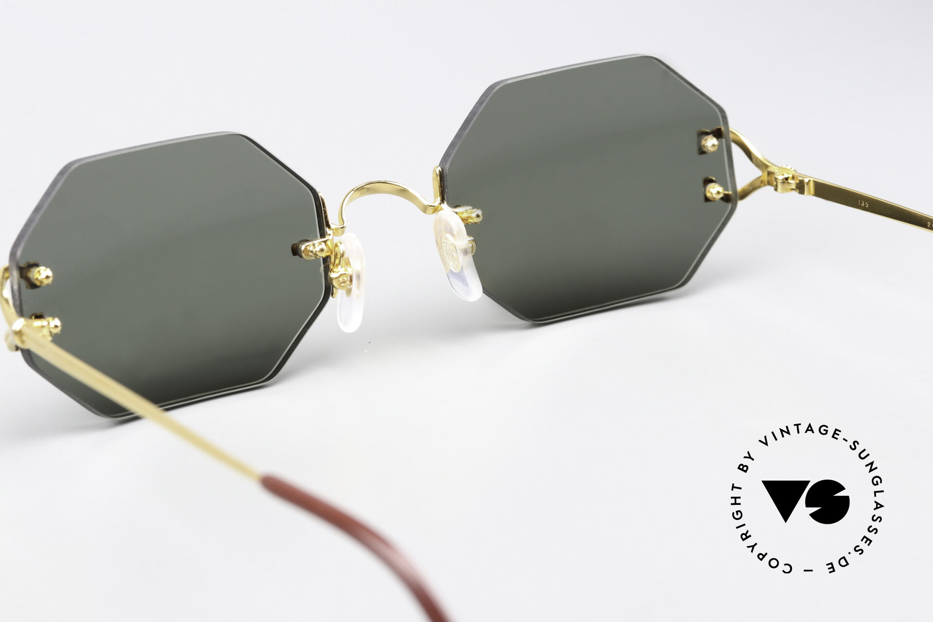 Sunglasses Cartier Rimless Octag Rimless Octagonal Shades