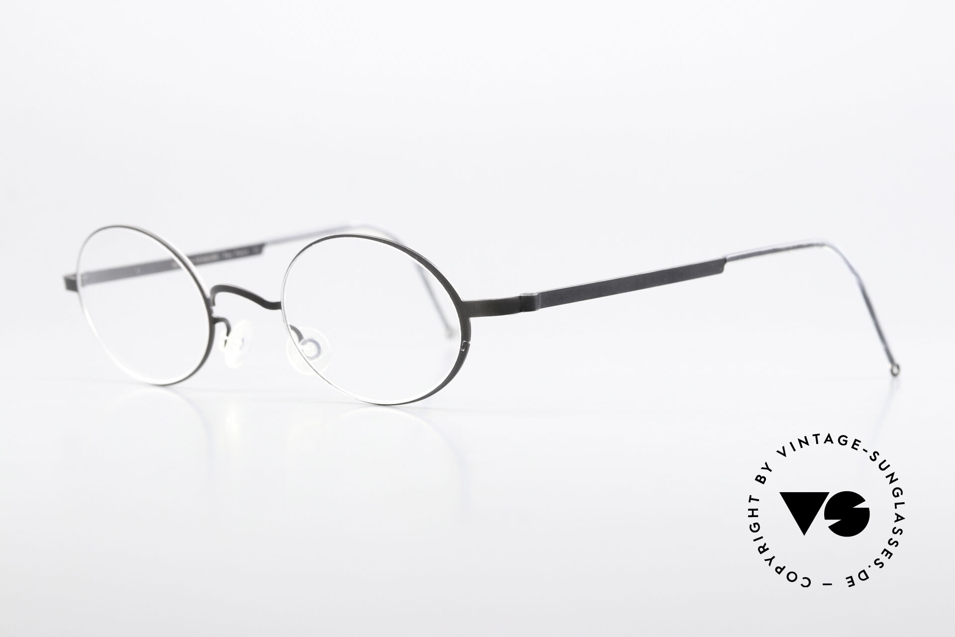 Glasses Lindberg 5000 Strip Titan Titanium Frame Unisex Oval