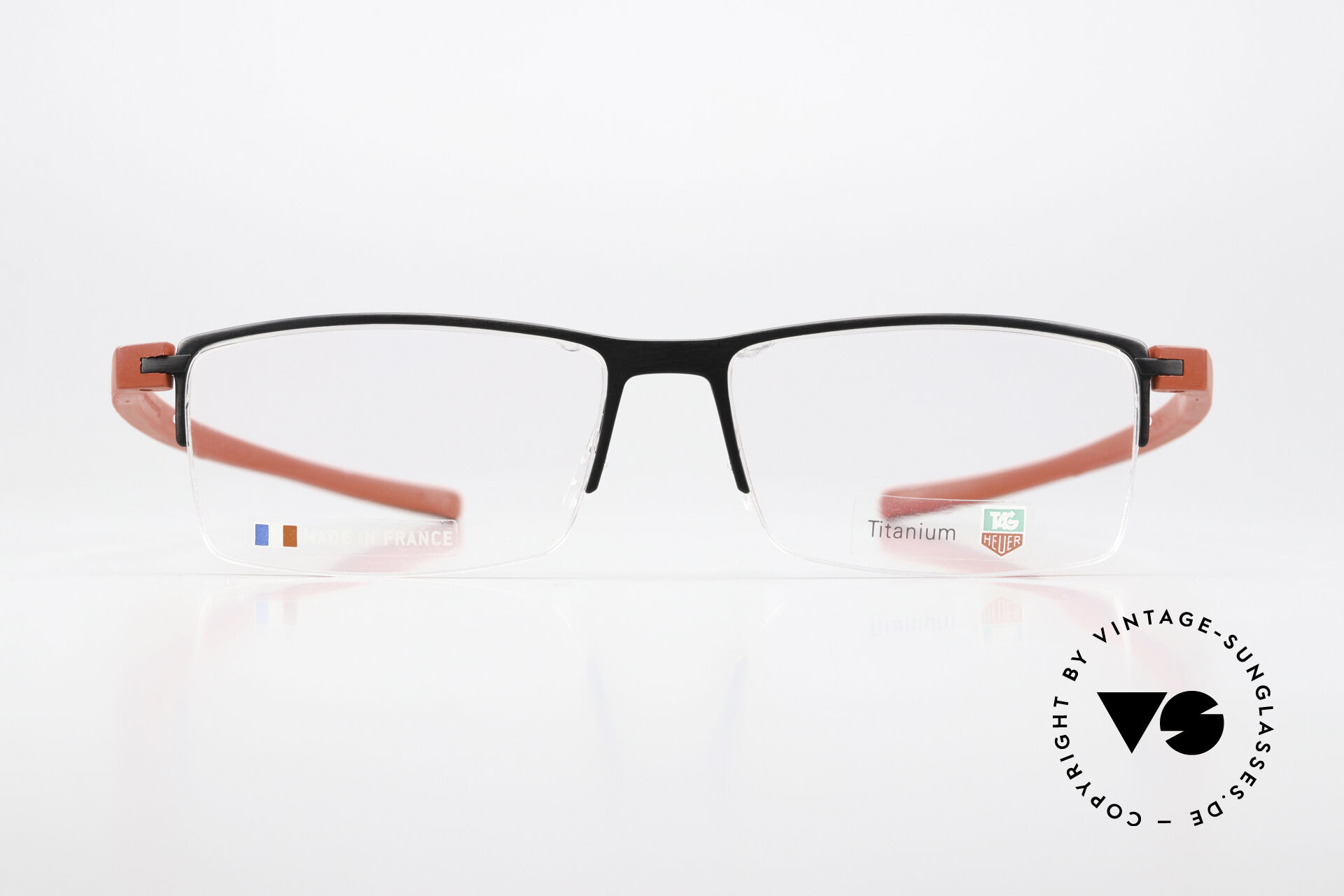 Glasses Tag Heuer 3921 Reflex Semi Rimmed Titanium Frame