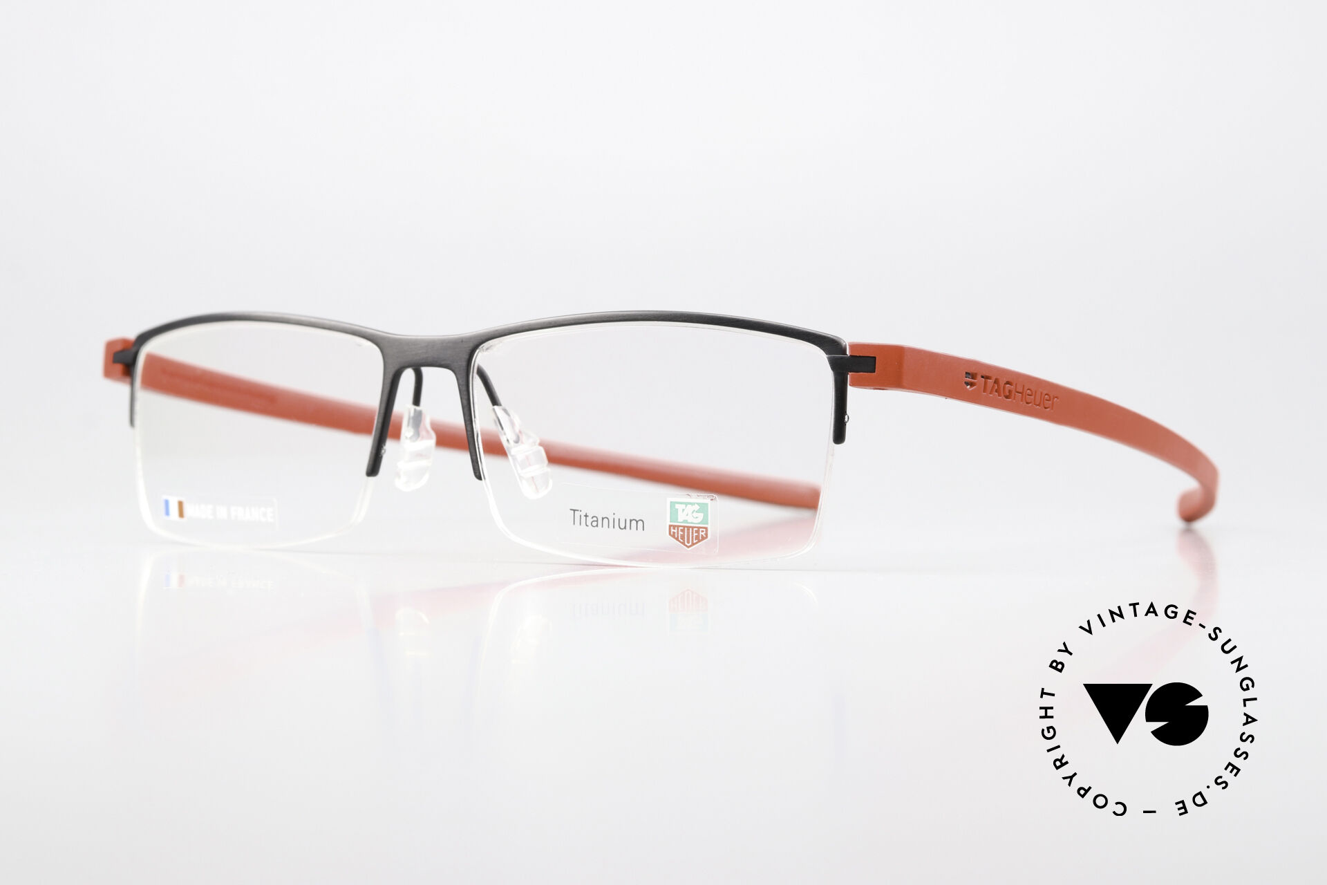 Glasses Tag Heuer 3921 Reflex Semi Rimmed Titanium Frame