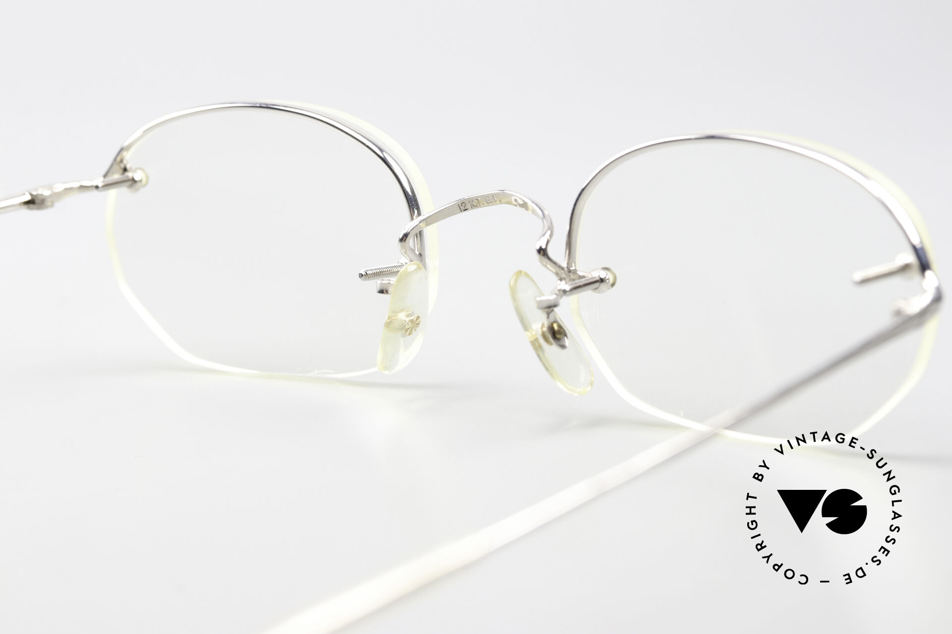 Glasses Algha Parklane Rimless 12k Gold Filled Frame