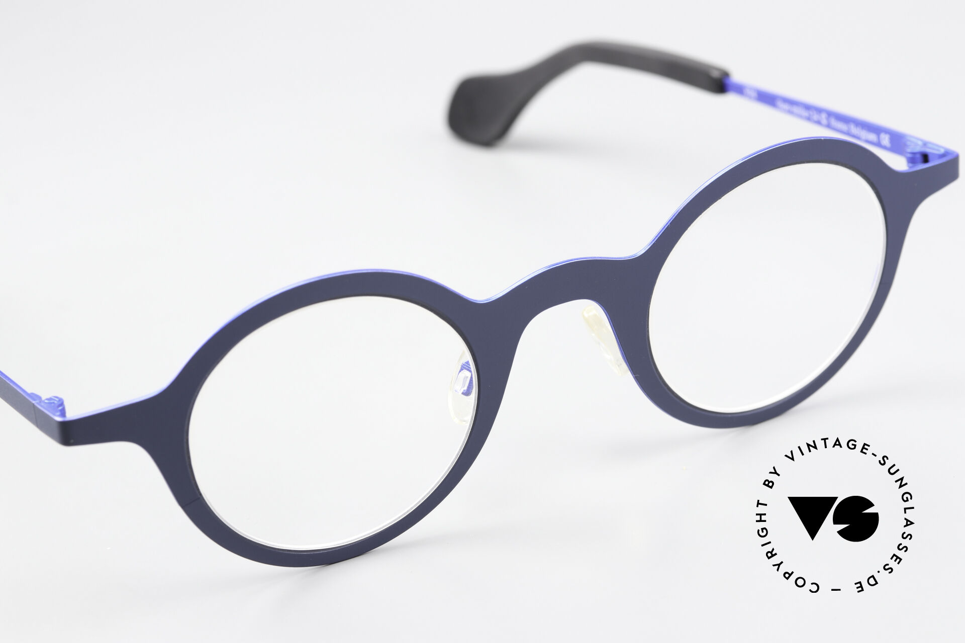 Glasses Theo Belgium Mille 24 Round Designer Eyeglasses