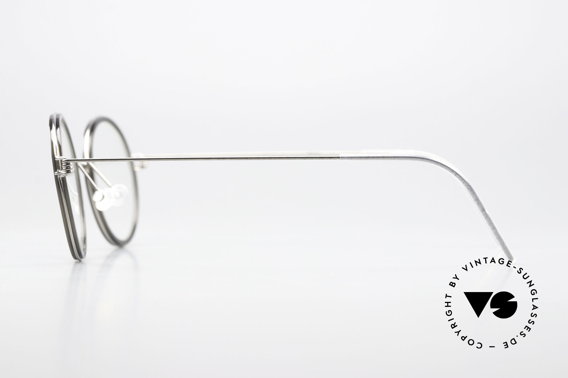 Glasses Lindberg Cameron 48 Air Titan Rim Round Frame Women Men