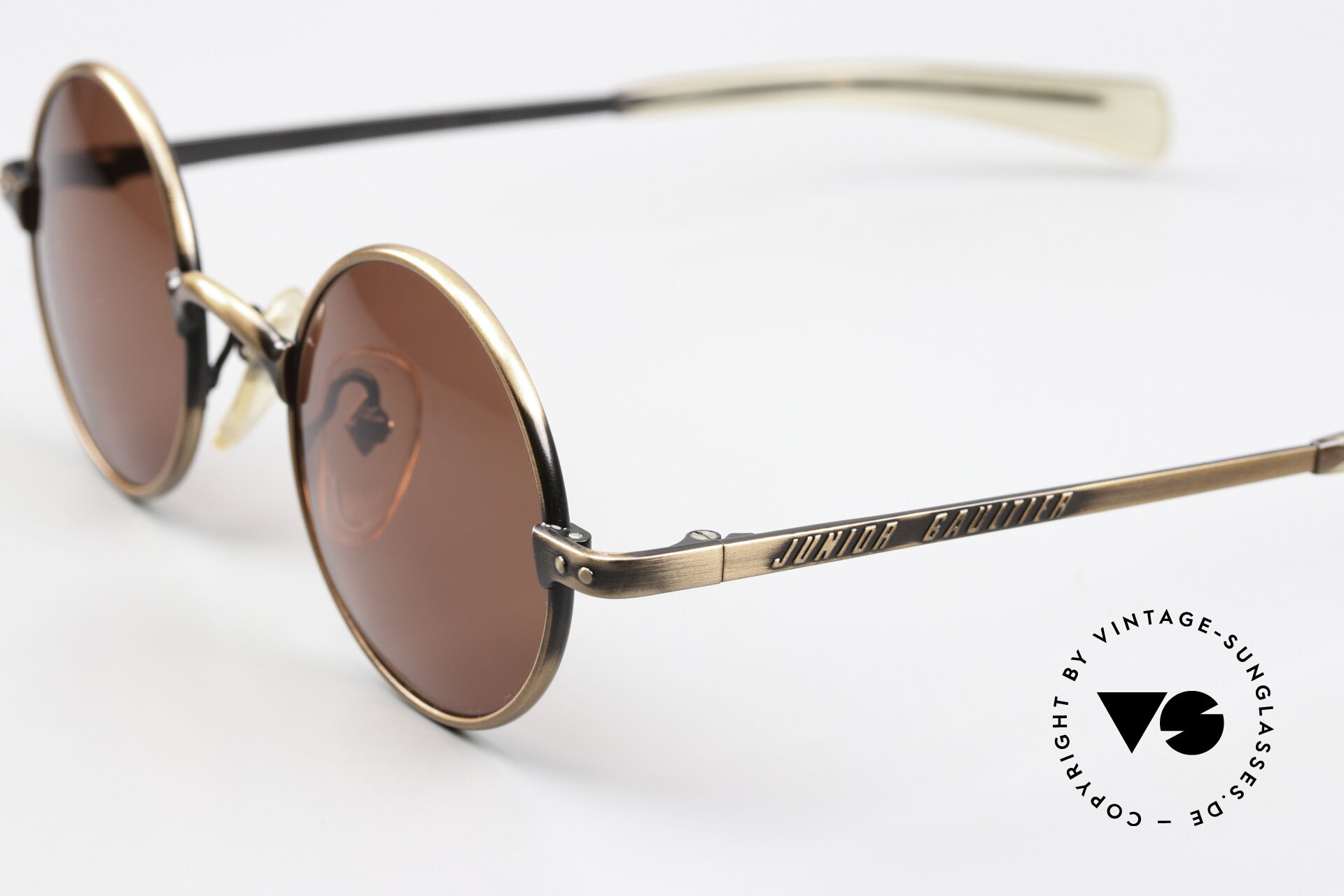 Sunglasses Jean Paul Gaultier 57-0173 Antique Bronze Frame 90s