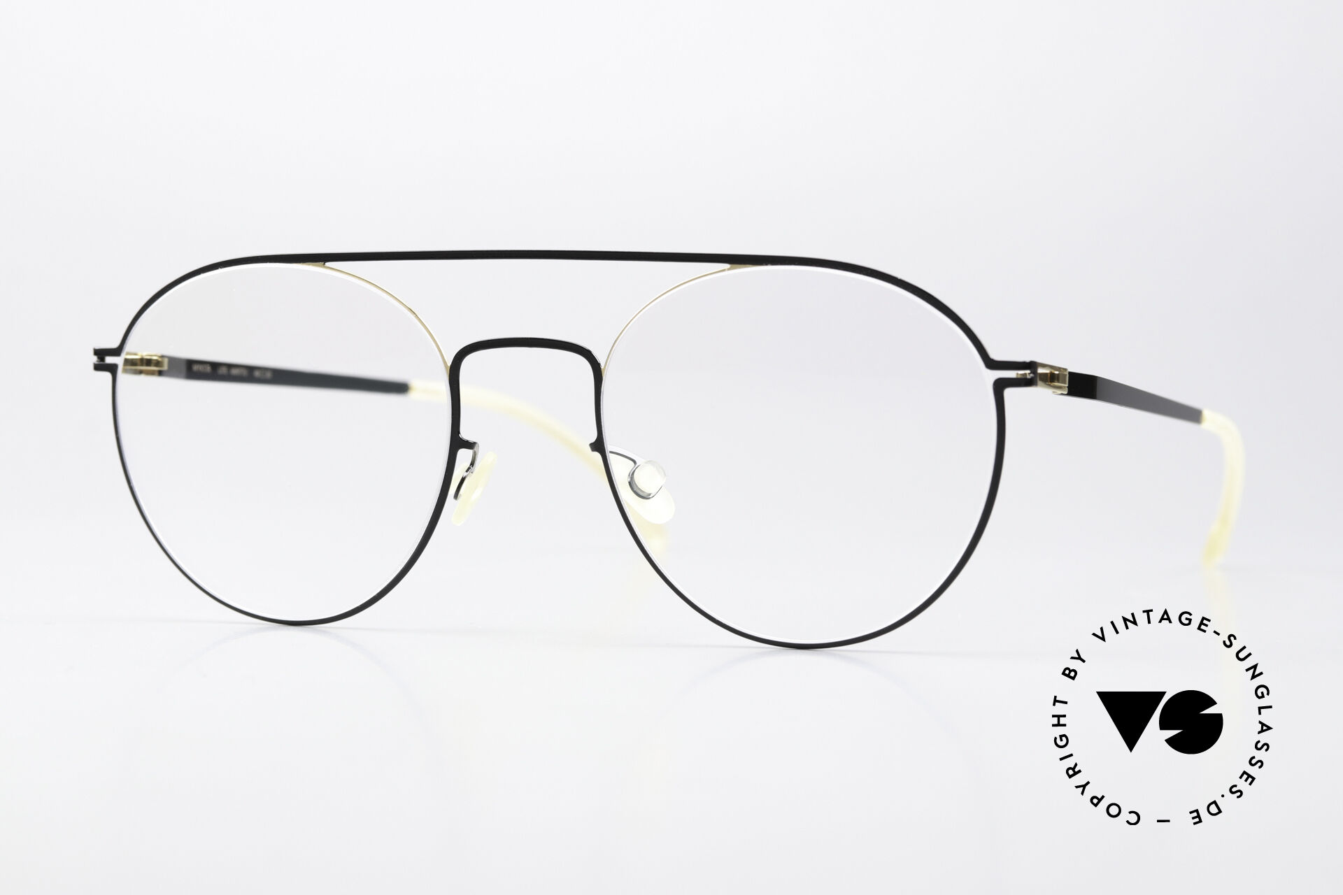 Glasses Mykita Minttu Unisex Specs Gold Jetblack