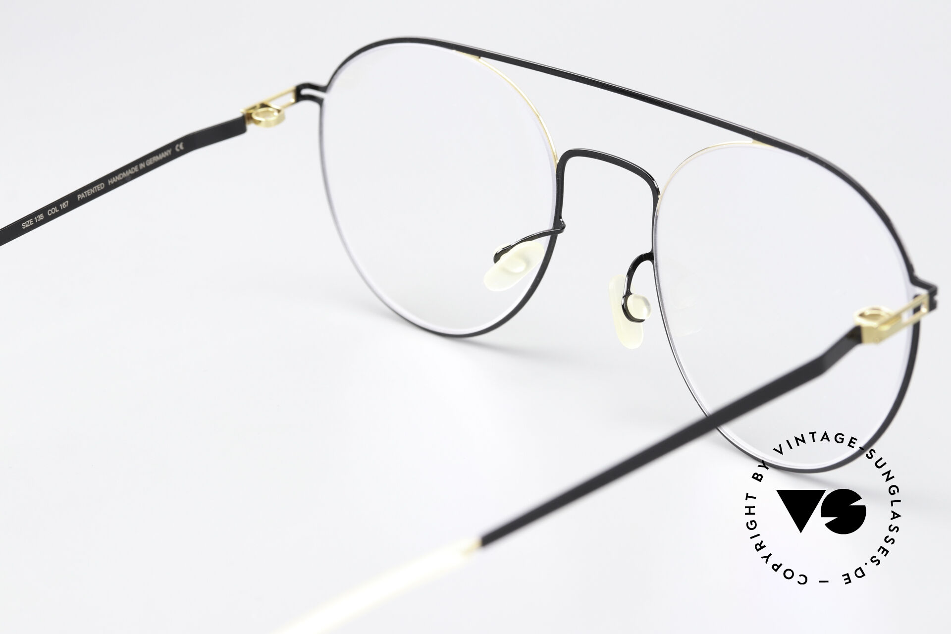Glasses Mykita Minttu Unisex Specs Gold Jetblack