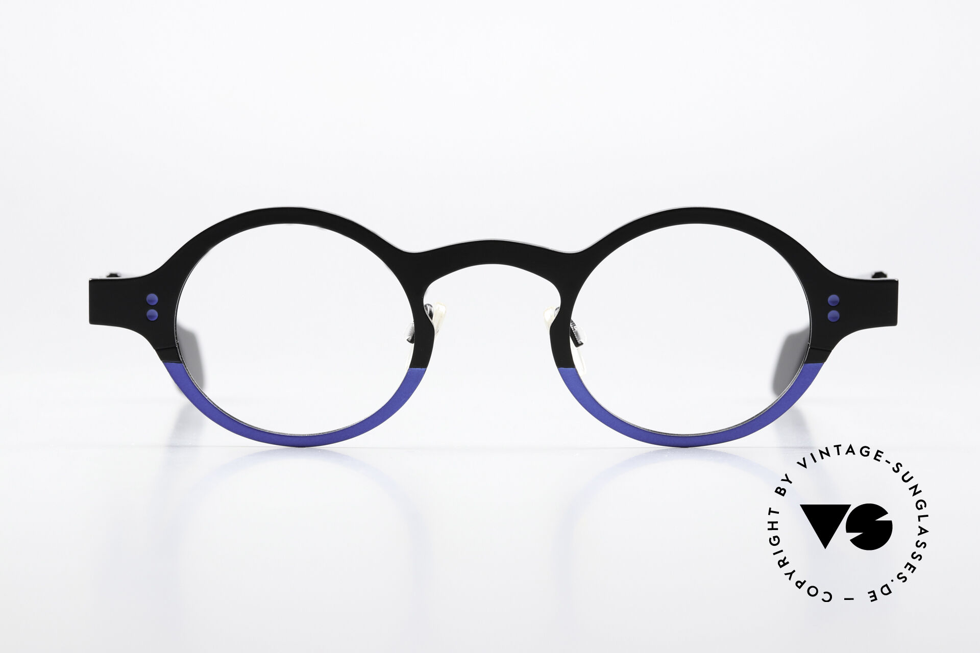 Glasses Theo Belgium Huitante Sept Round Titan Frame 2012