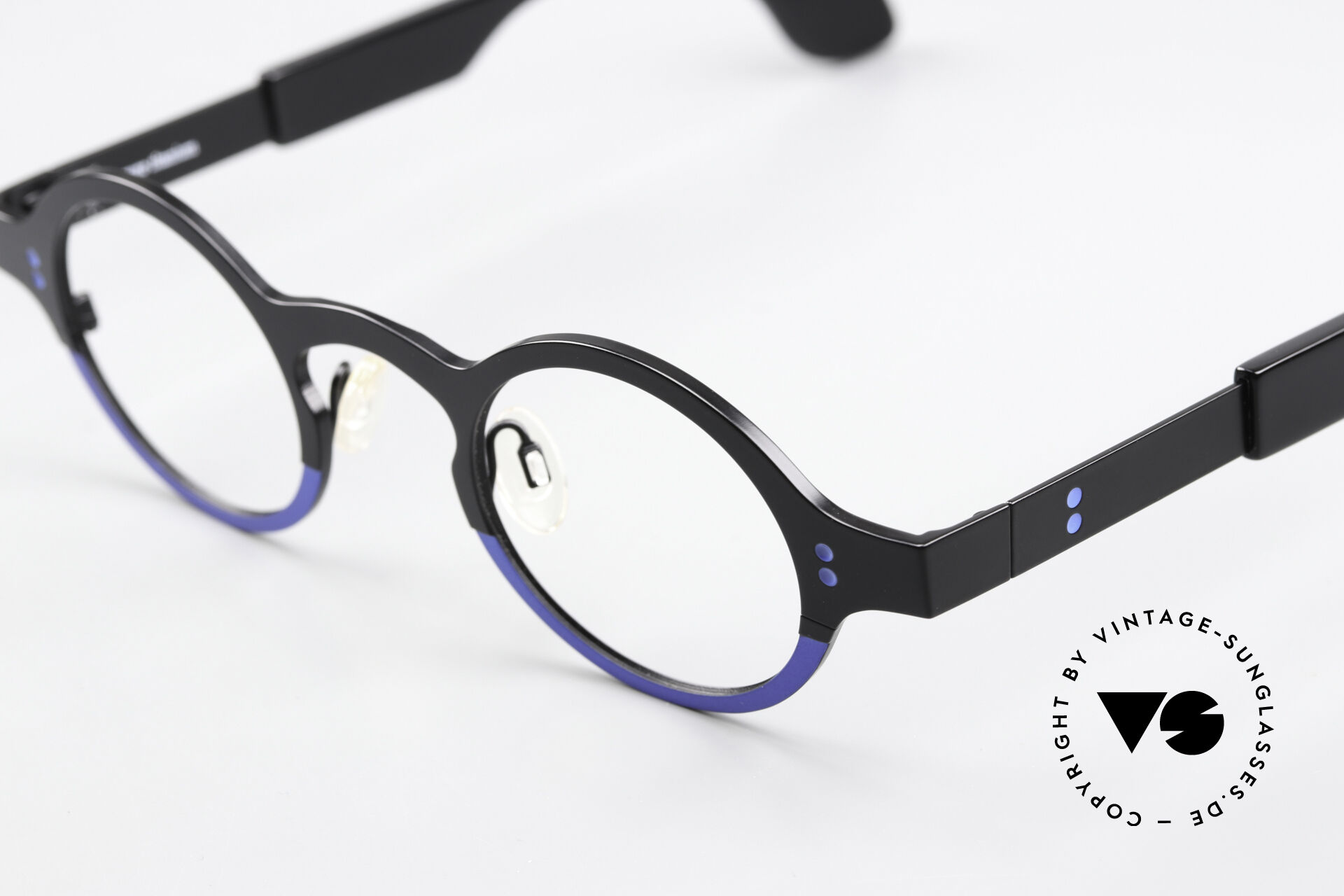 Glasses Theo Belgium Huitante Sept Round Titan Frame 2012