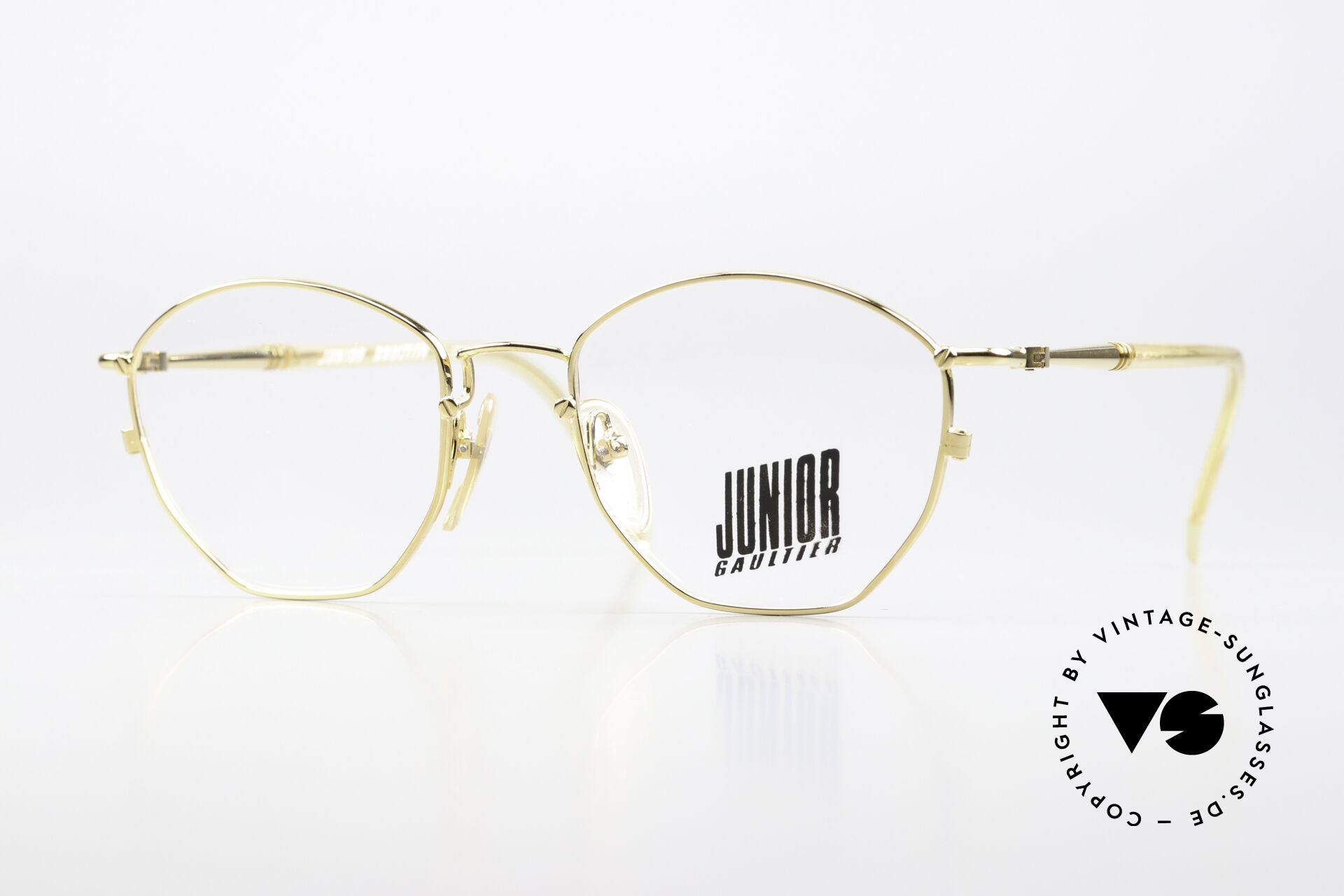 Glasses Jean Paul Gaultier 57-2273 Gold Plated Vintage Frame