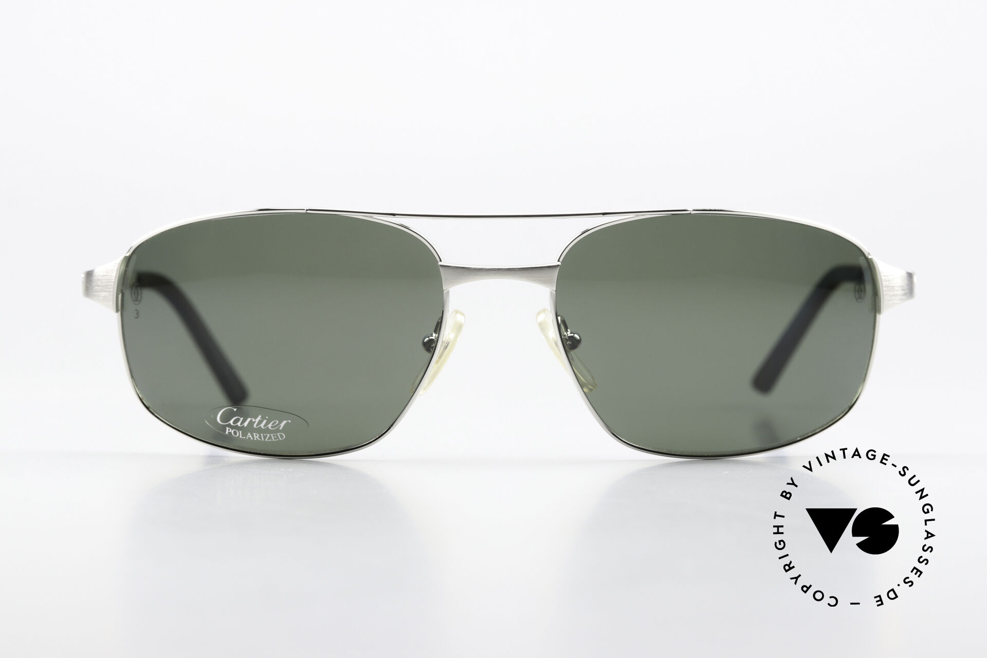 Sunglasses Cartier Spirit Brushed Platinum Shades