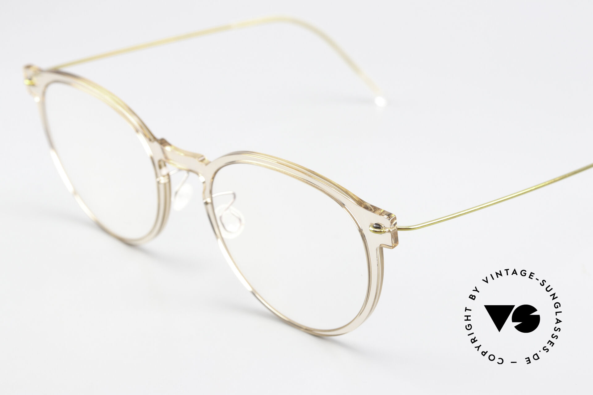 Glasses Lindberg 6603 NOW Frame Crystal Clear Gold