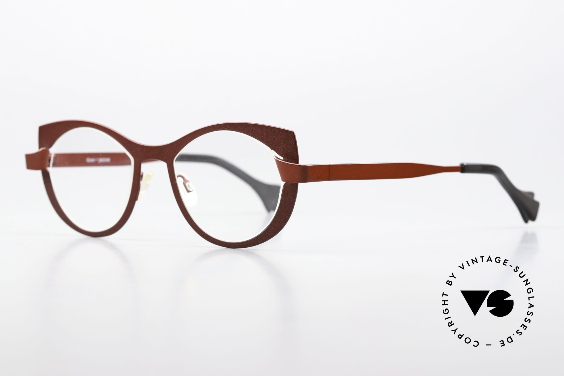 Glasses Theo Belgium Plooi 2 Red Women's Eyeglasses