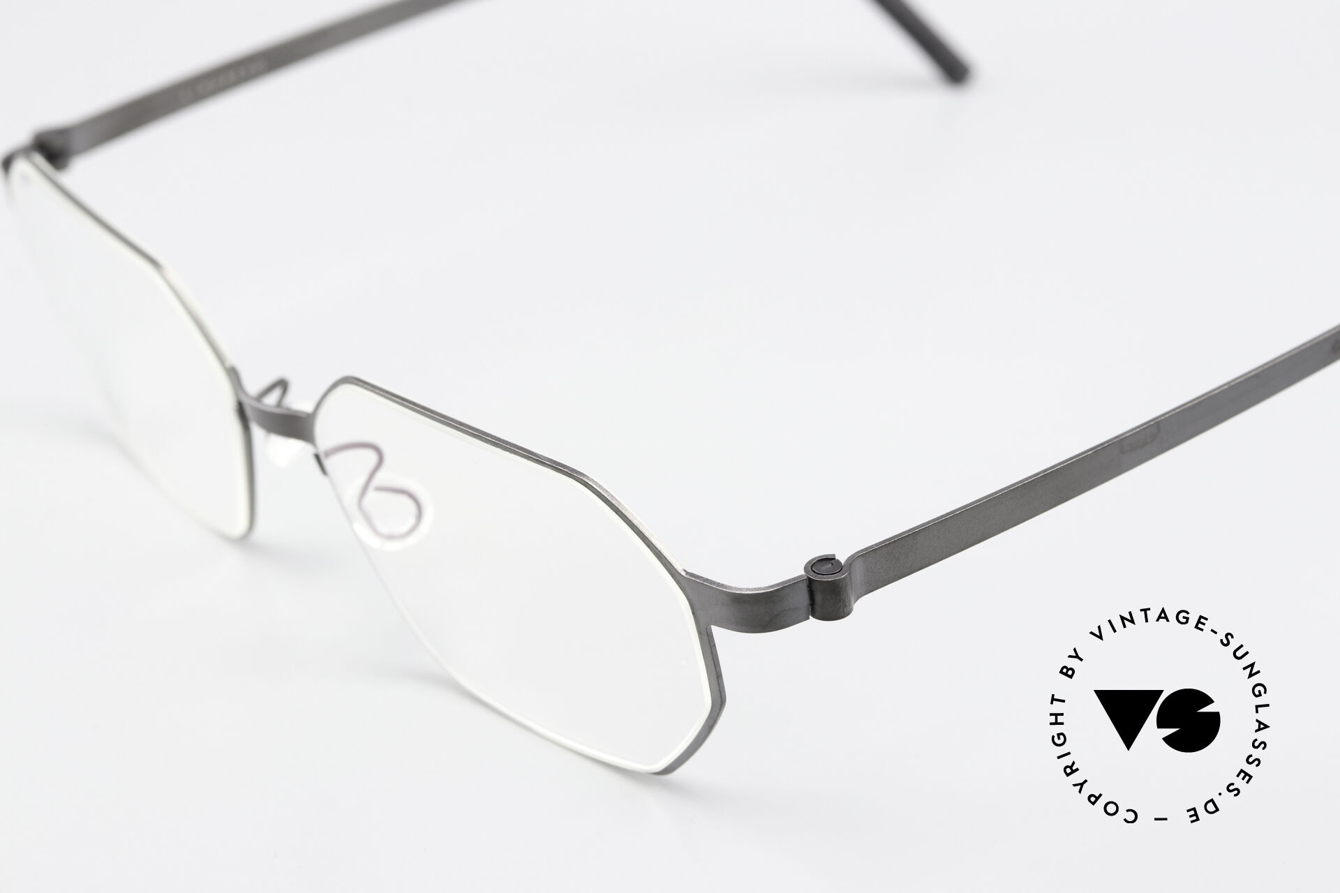 Glasses Lindberg 9634 Strip Titanium Octagonal Titanium Specs