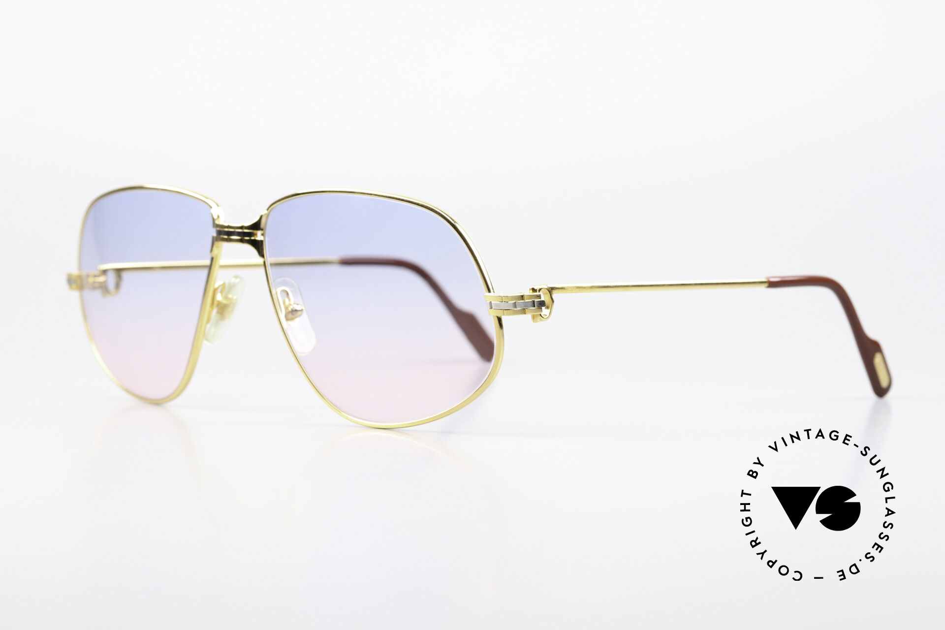 Sunglasses Cartier Panthere G.M. - XL Baby-Blue Pink Gradient Lens