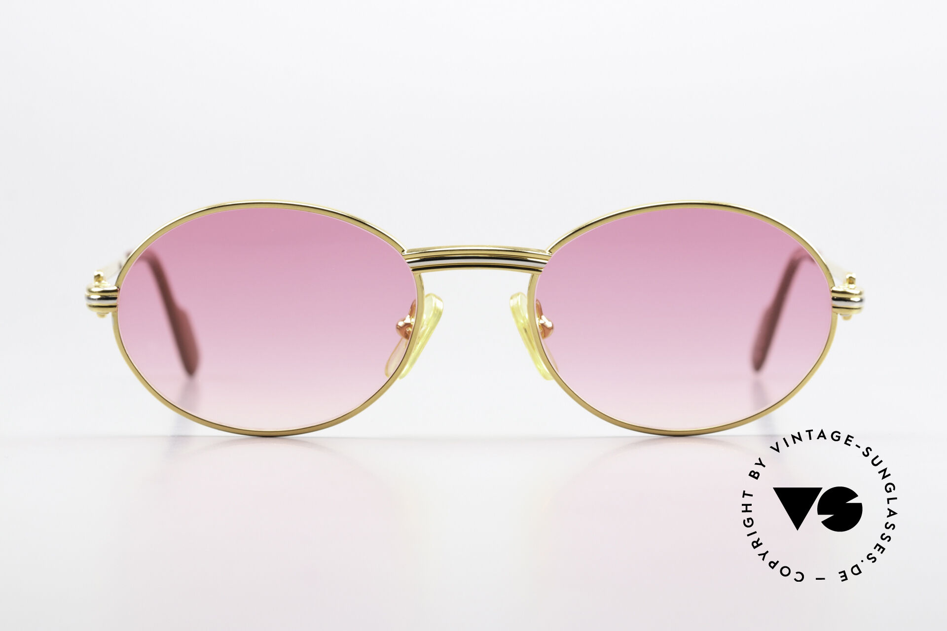 Sunglasses Cartier Saint Honore - S Pink Gradient Sun Lenses