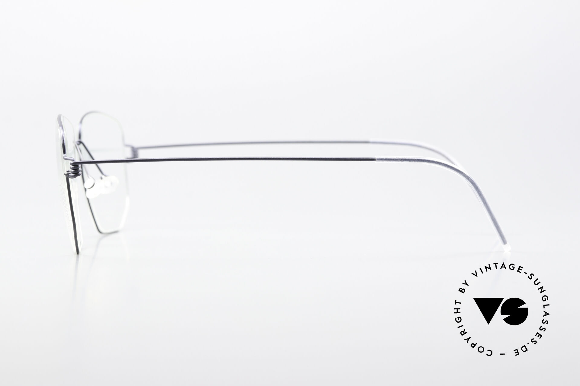 Glasses Lindberg Selim Air Titan Rim Square Frame Dark Blue