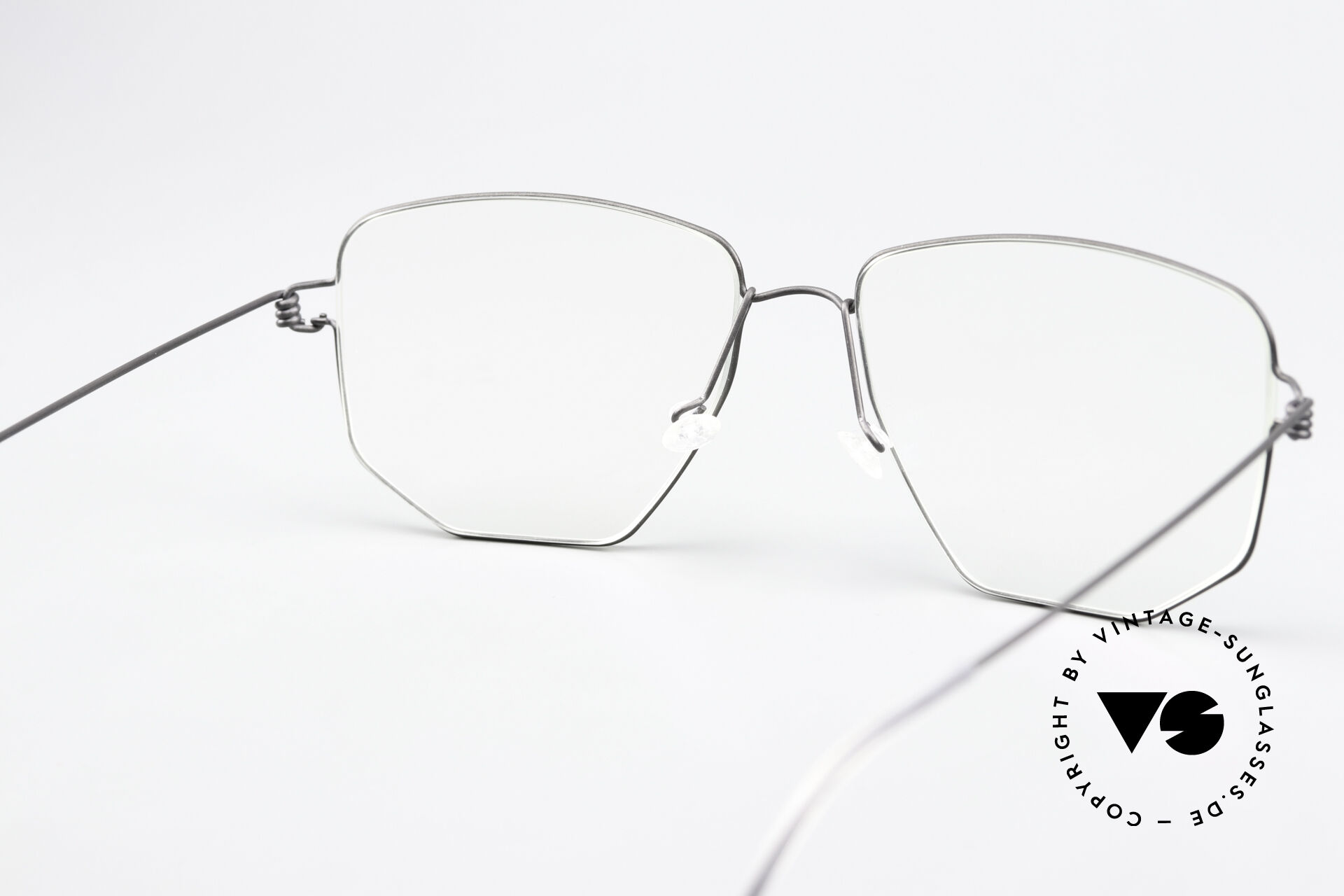 Glasses Lindberg Selim Air Titan Rim Square Frame Matt Black