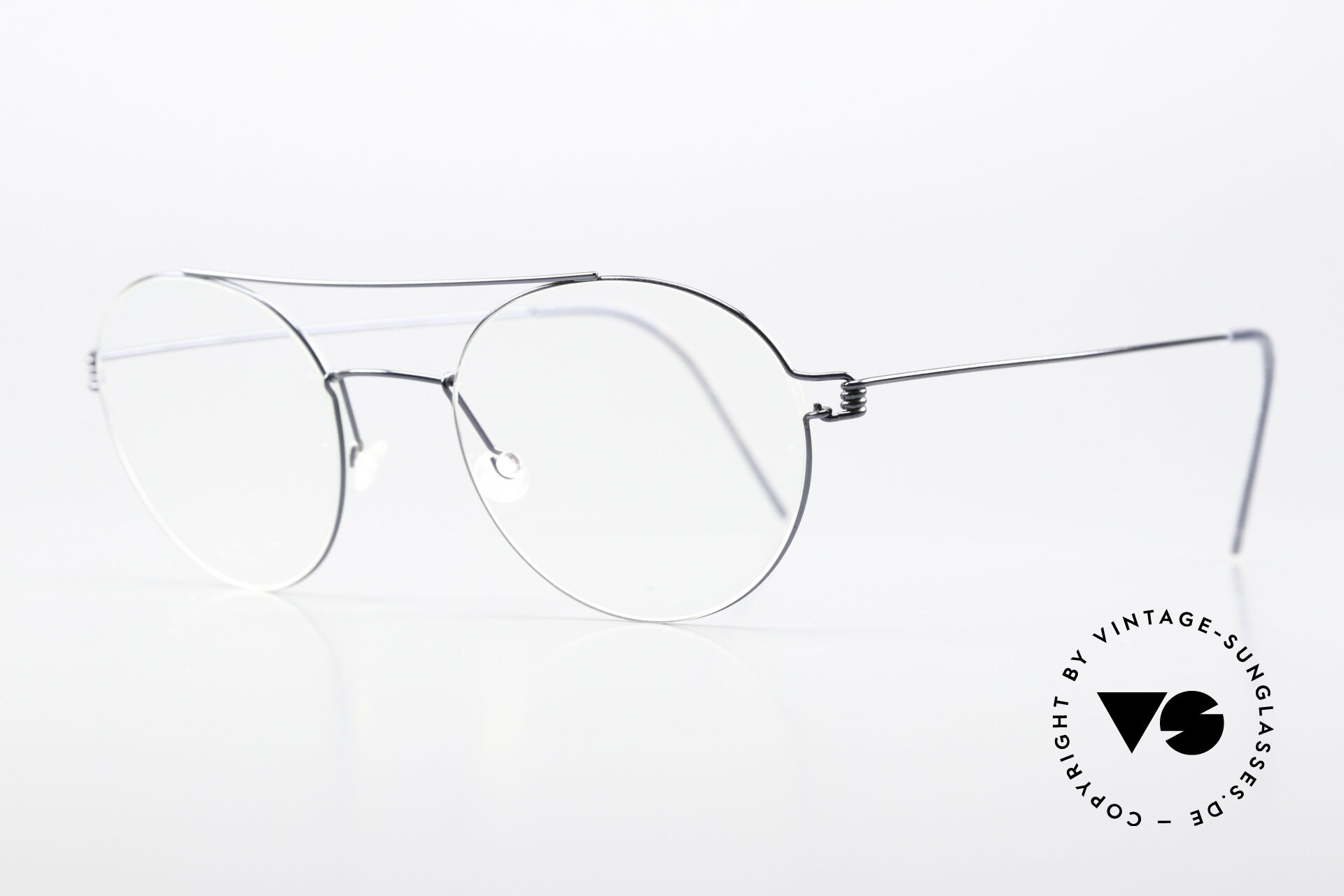 Glasses Lindberg Bruce 50 Air Titan Rim Polished Titanium Frame