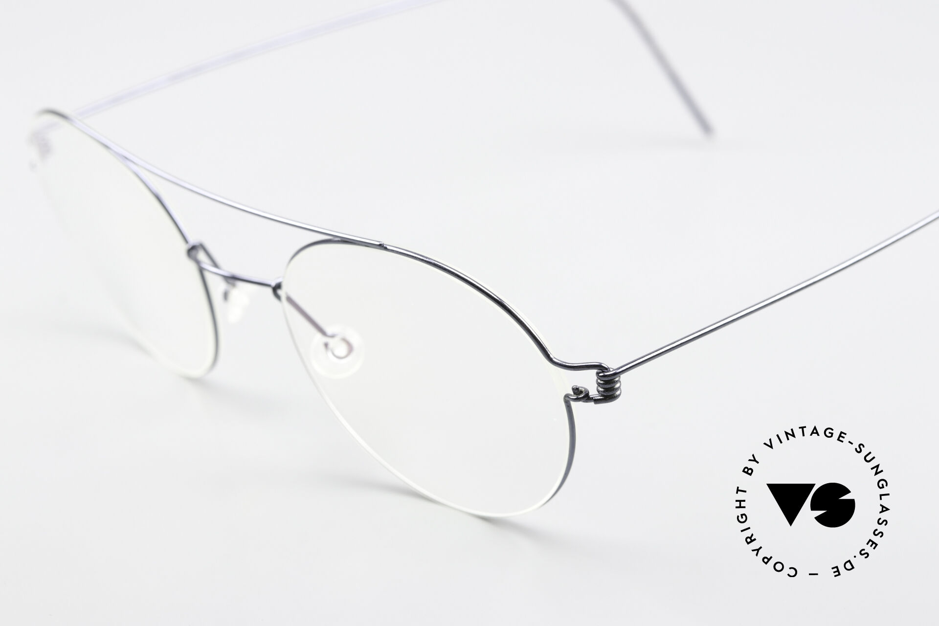 Glasses Lindberg Bruce 50 Air Titan Rim Polished Titanium Frame