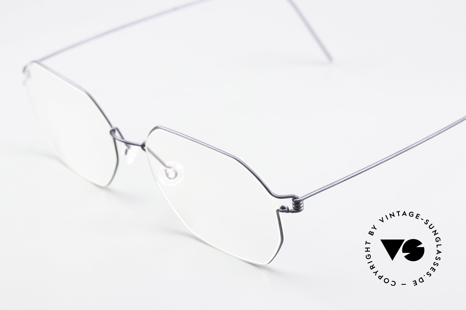 Glasses Lindberg Jeppe Air Titan Rim Square Frame Matt Gray