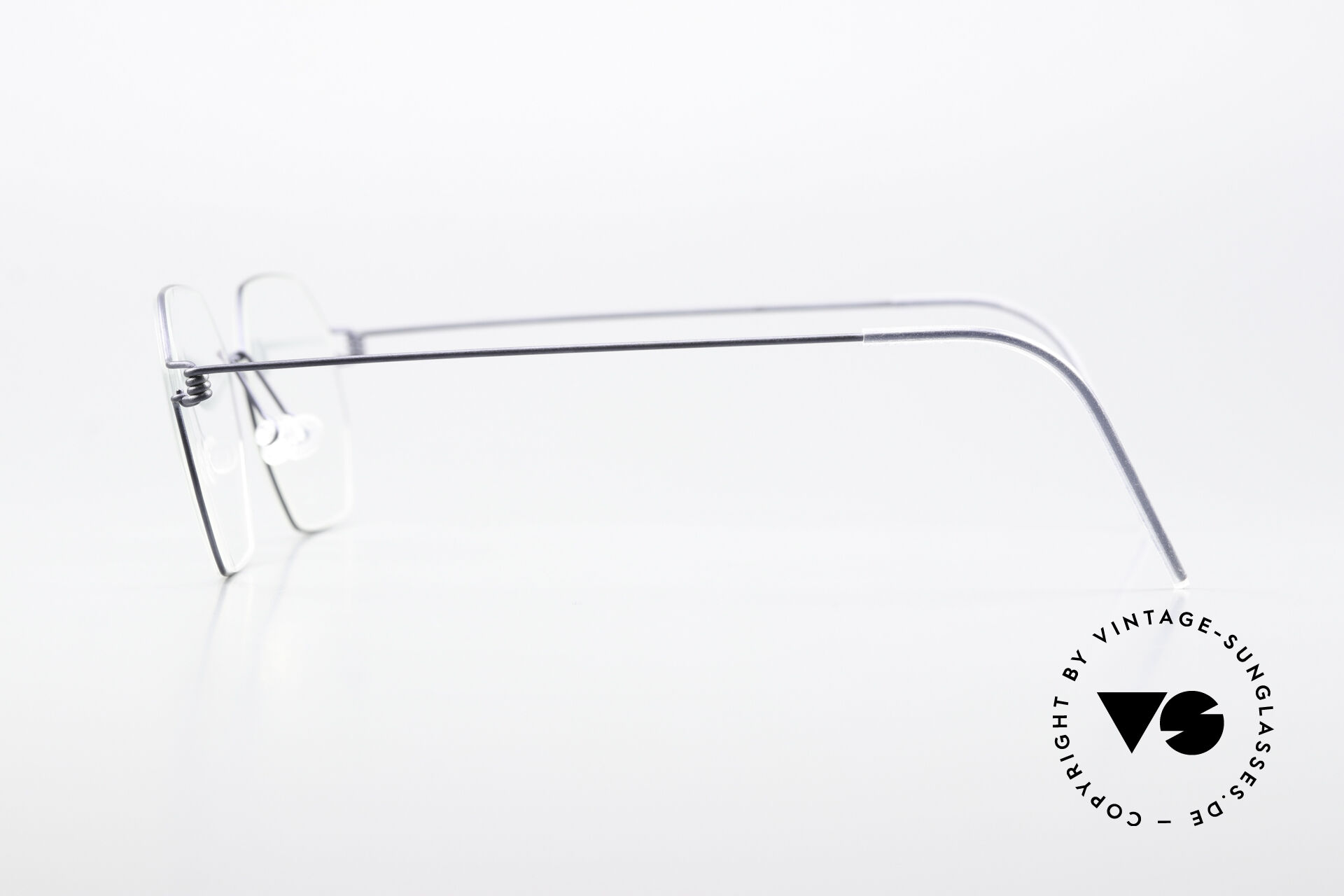 Glasses Lindberg Jeppe Air Titan Rim Square Frame Matt Gray