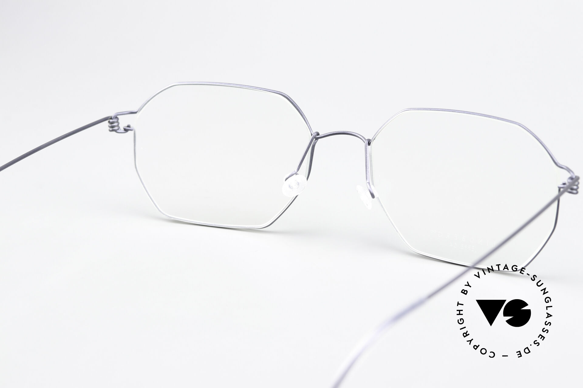 Glasses Lindberg Jeppe Air Titan Rim Square Frame Matt Gray