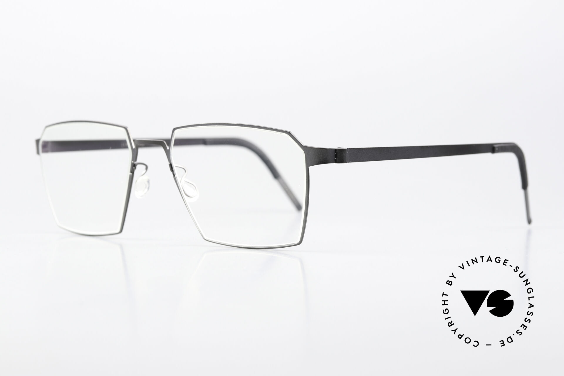 Glasses Lindberg 9628 Strip Titanium Matt Black Titan Frame