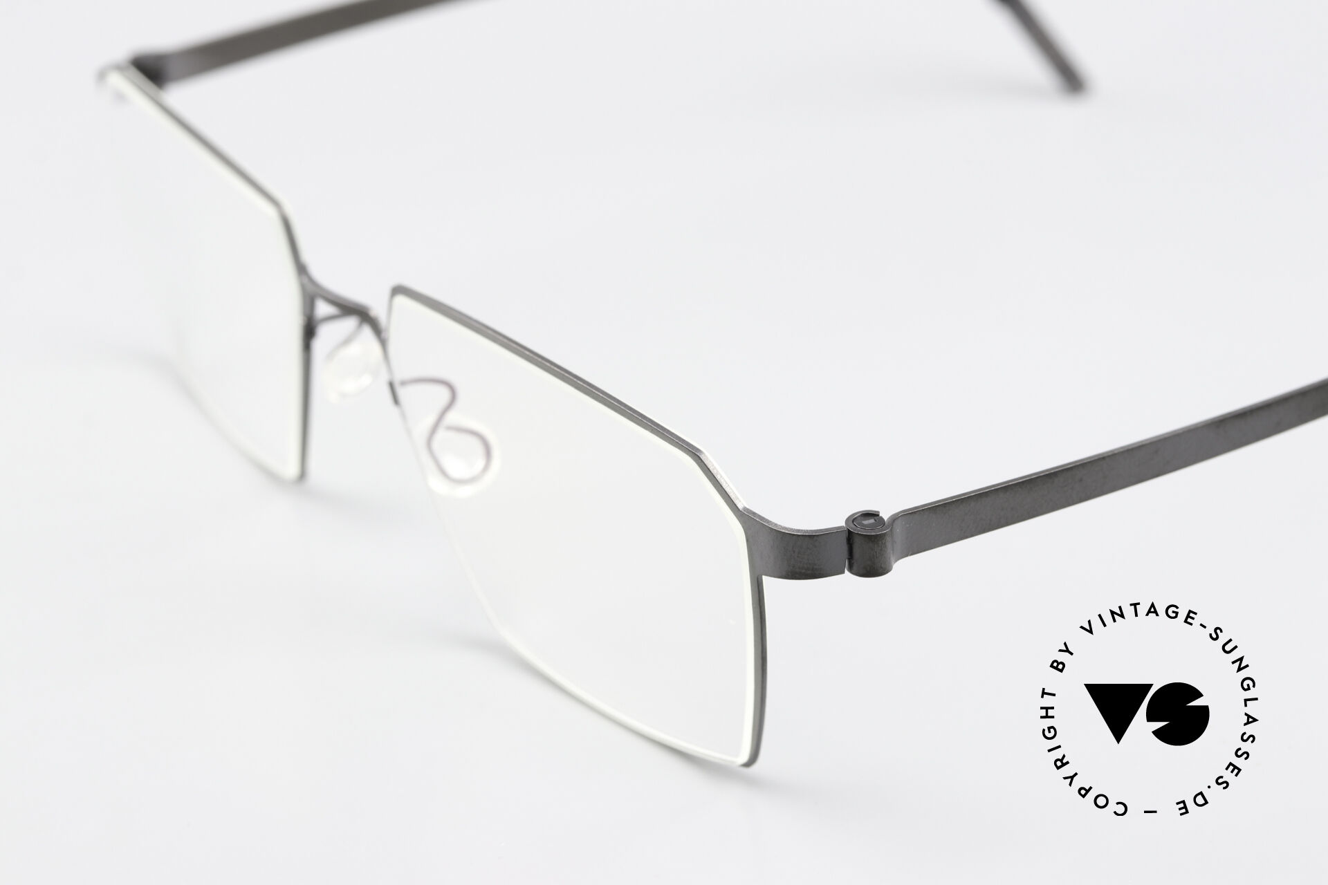 Glasses Lindberg 9628 Strip Titanium Matt Black Titan Frame