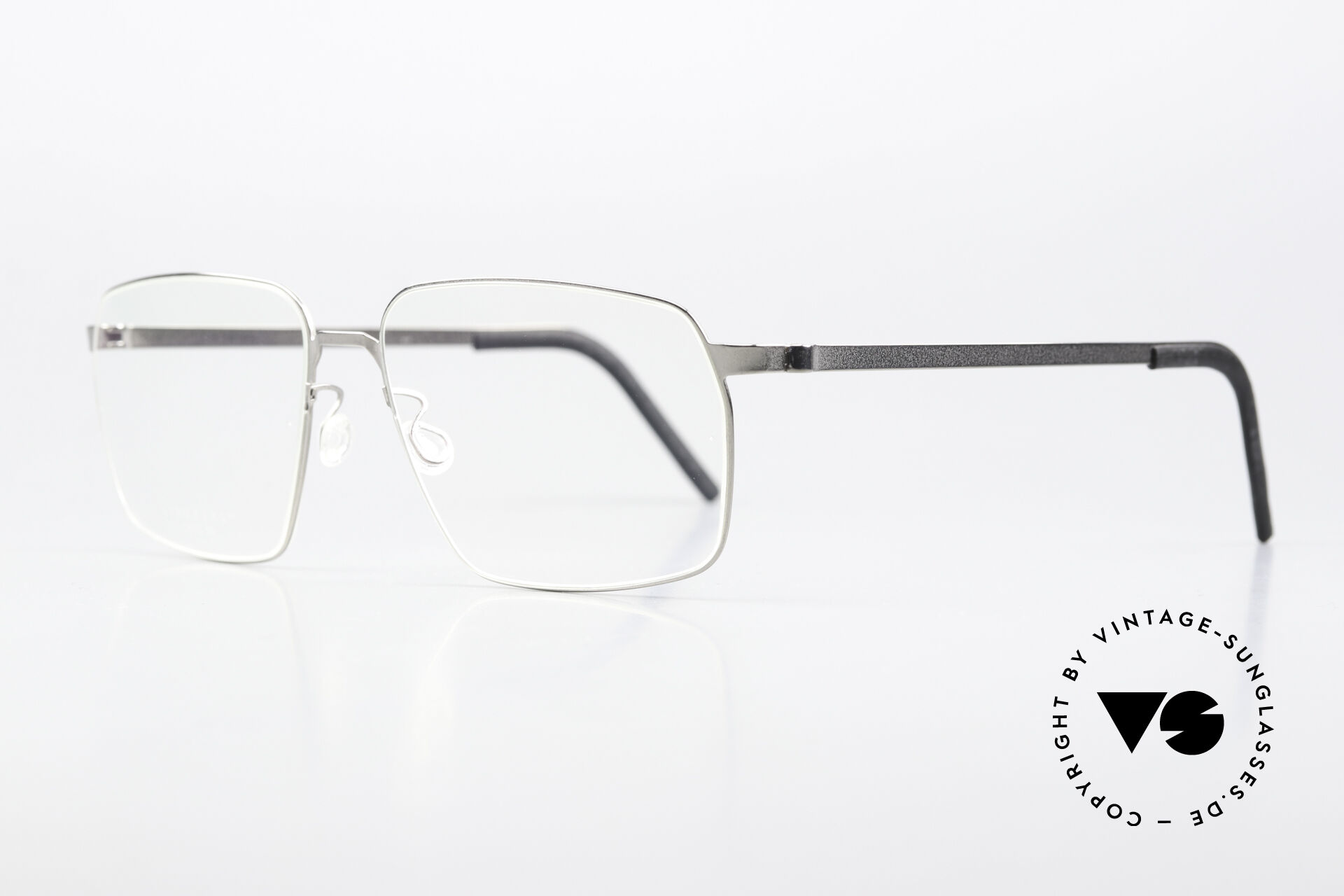 Glasses Lindberg 9635 Strip Titanium Titan Frame Polished Silver