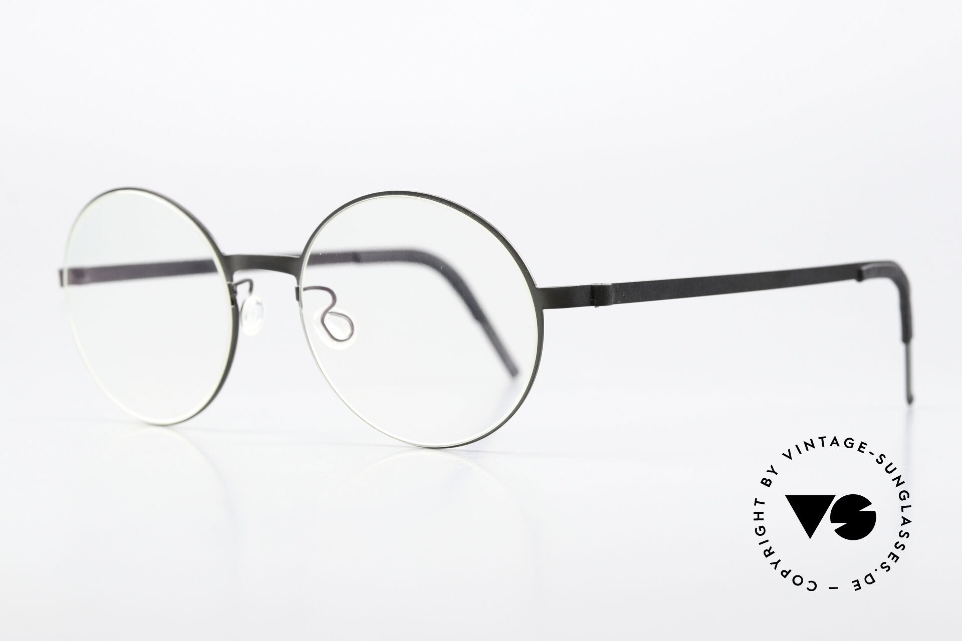 Glasses Lindberg 9580 Strip Titanium Designer Frame Matt Black
