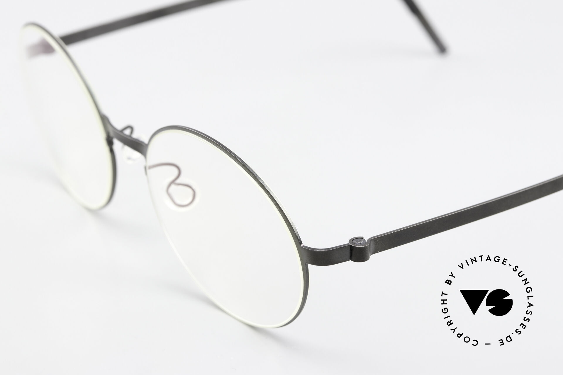 Glasses Lindberg 9580 Strip Titanium Designer Frame Matt Black